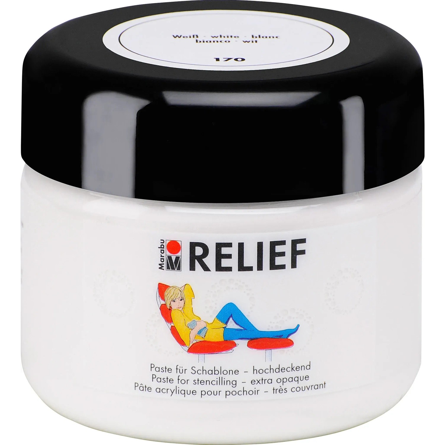 Marabu Relief Paste hochdeckend 225 ml Weiß kaufen bei OBI