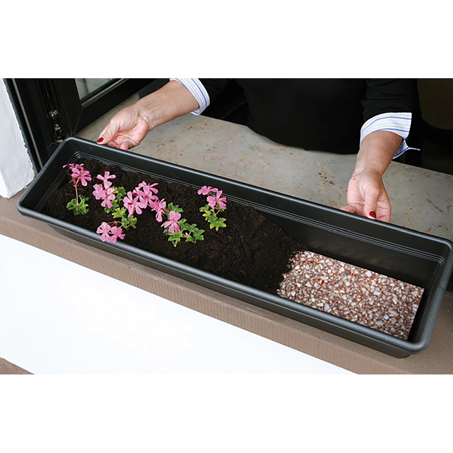 Floraworld Wasserspeichermatte für Blumenkästen 12,5 x 3,5 x 10 cm ...