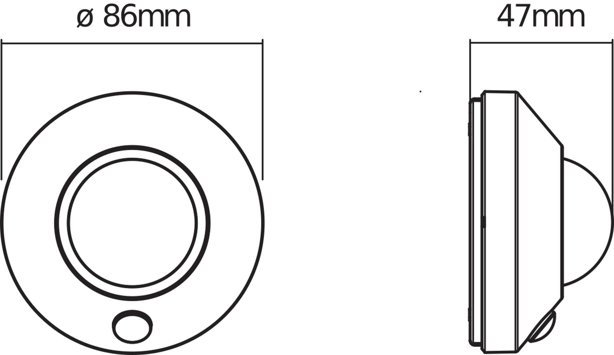 Osram LED-Nachtlicht Nightlux Ceiling 1,7 W 4.000 K 4,7 cm x Ø 8,6 cm ...