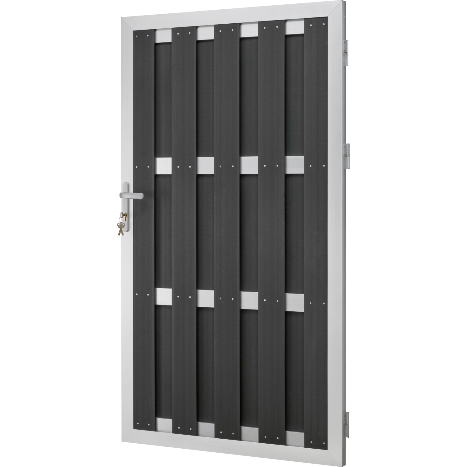 WPC-Tür Aluminium Anthrazit 180 cm x 100 cm kaufen bei OBI