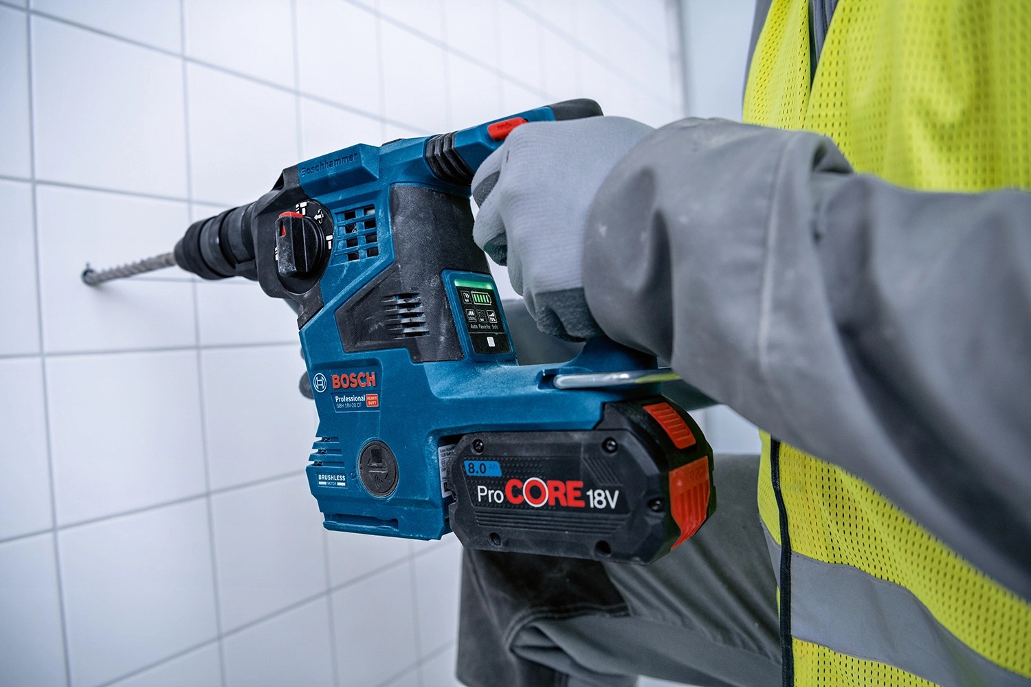Bosch Professional Akku-Bohrhammer GBH 18 V-28 CF m. Akkus & GAL in L-Boxx kaufen bei OBI