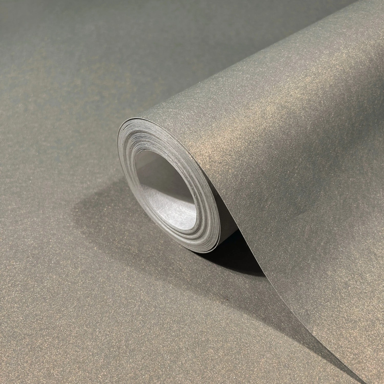 Marburg Vliestapete Uni Metalloptik Modern 10,05 m x 0,7 m Silber ...