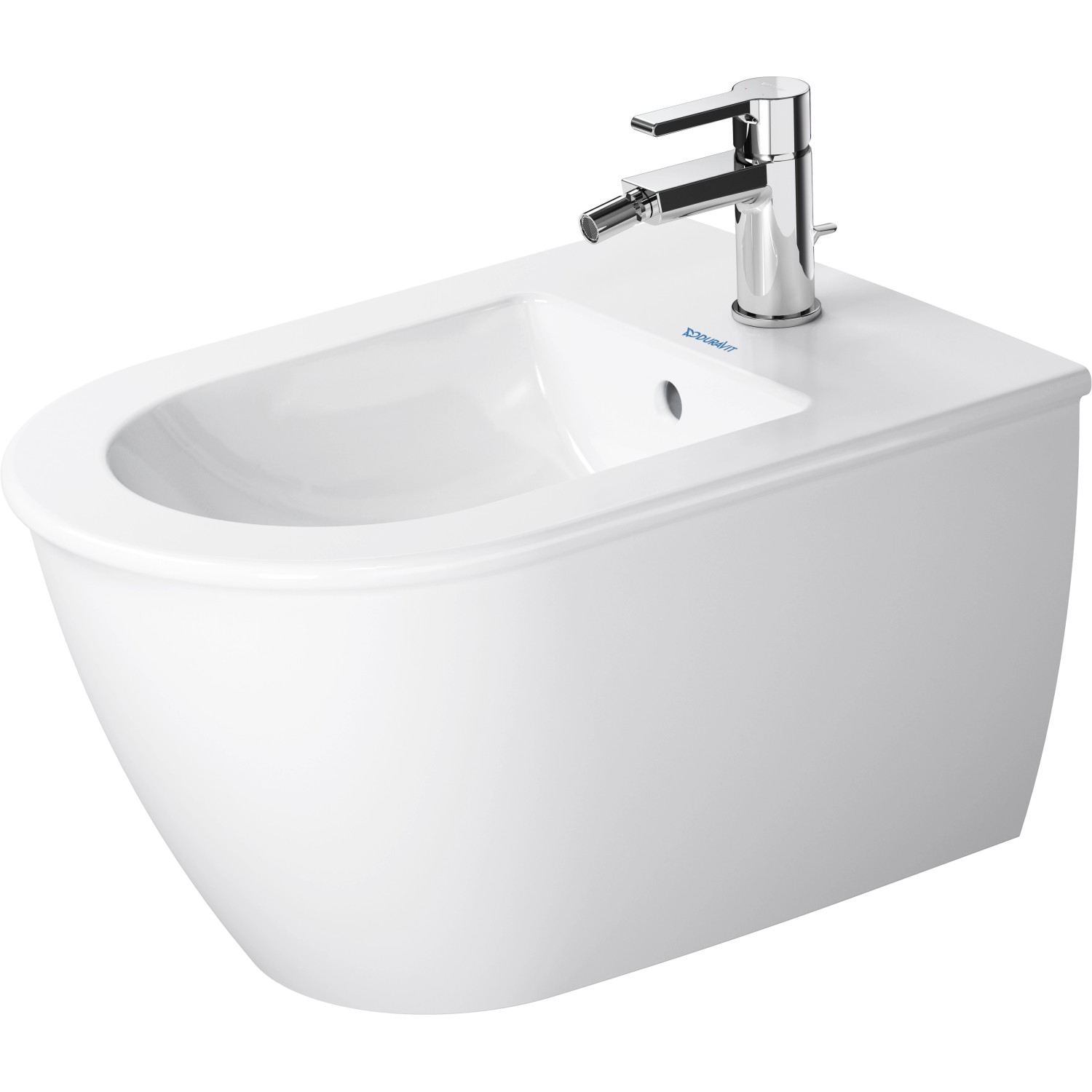 Duravit Wand-Bidet Darling New Weiß WG mit Überlauf + 1 Hahnloch ...