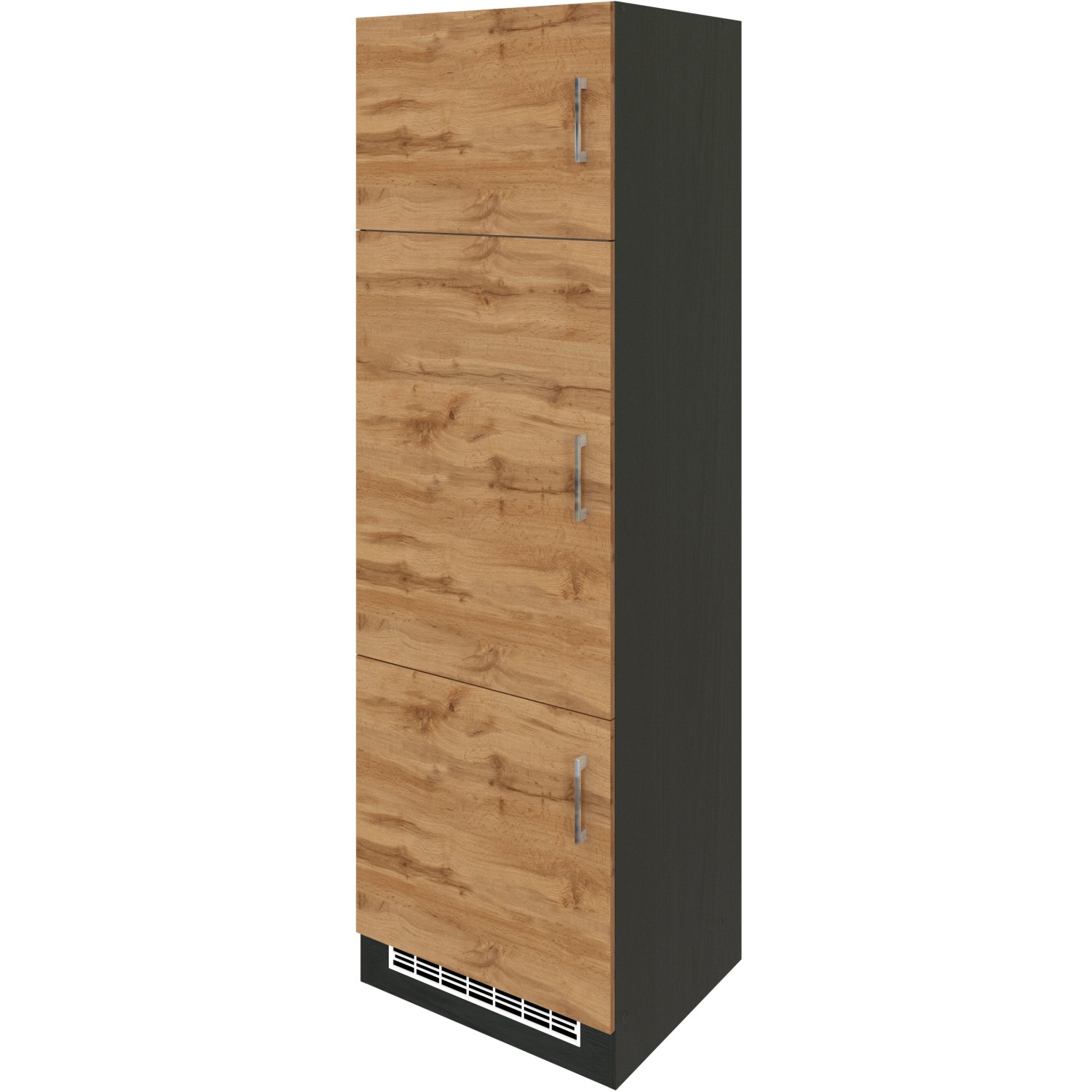 Held Möbel Kühlschrankumbau Sorrento B60x H200x T60 cm Nische Wotaneiche-Grafit kaufen bei OBI