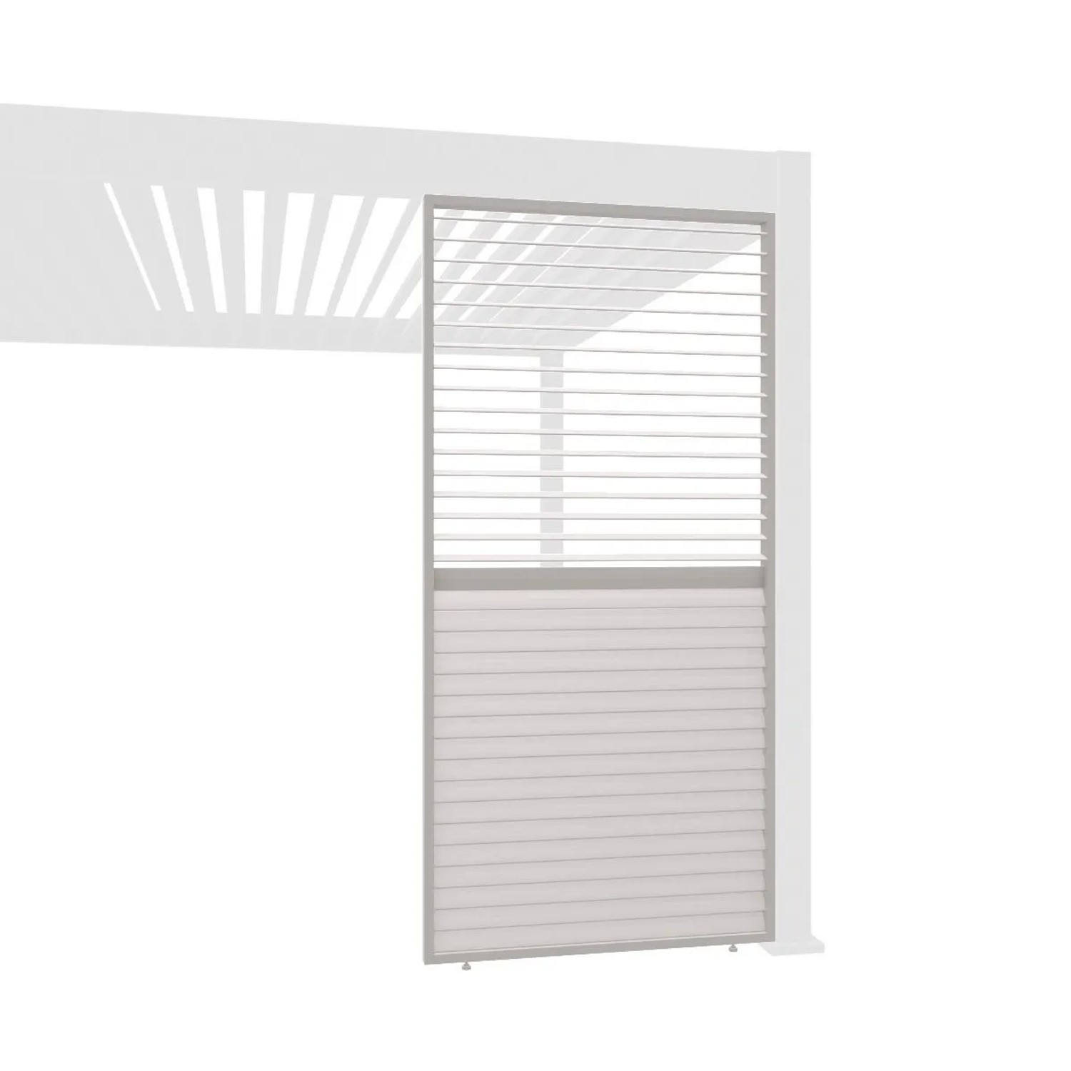 Weide Horizontale Lamellenwand für Weide Pergola | drehbare Lamellen ...