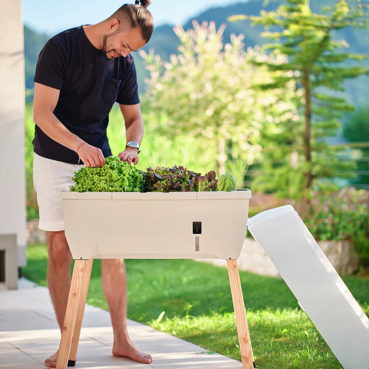 Gusta Garden Hochbeet Sammy Salad 40 L hellgrau kaufen bei OBI