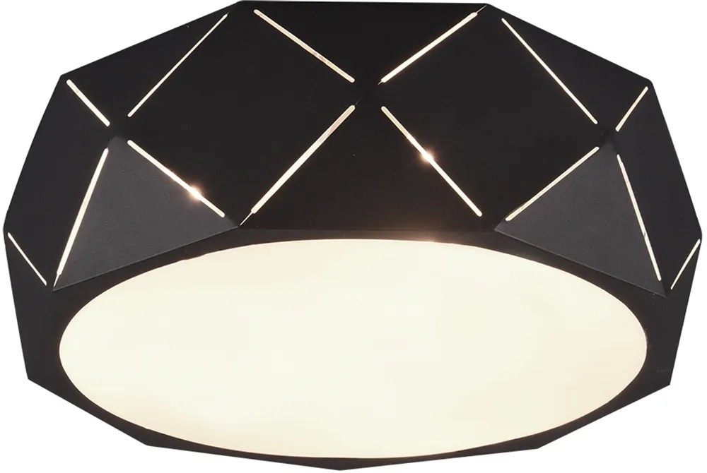 Trio Deckenleuchte Zandor Schwarz matt 150 mm x 400 mm x 400 mm kaufen ...