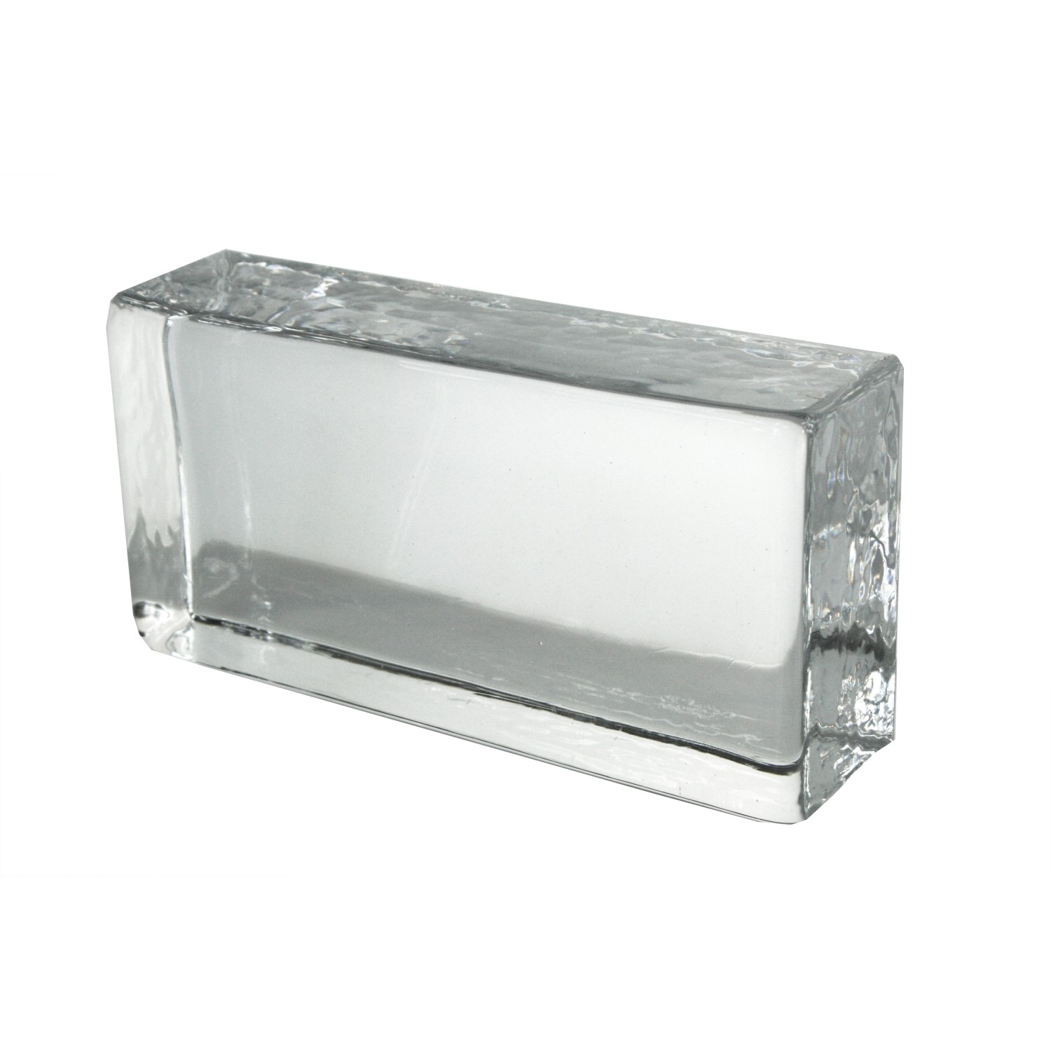 Glasbaustein Crystal Collection 1-Seitig Satiniert 20 cm x 10 cm x 5 cm ...