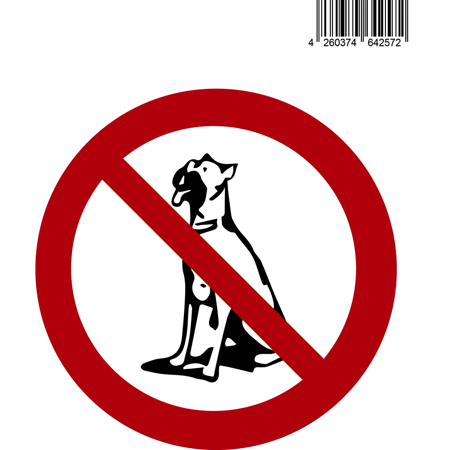 Signum Safety Signs Aufkleber Verbotsschild "Hunde verboten" 14 cm x 12 ...