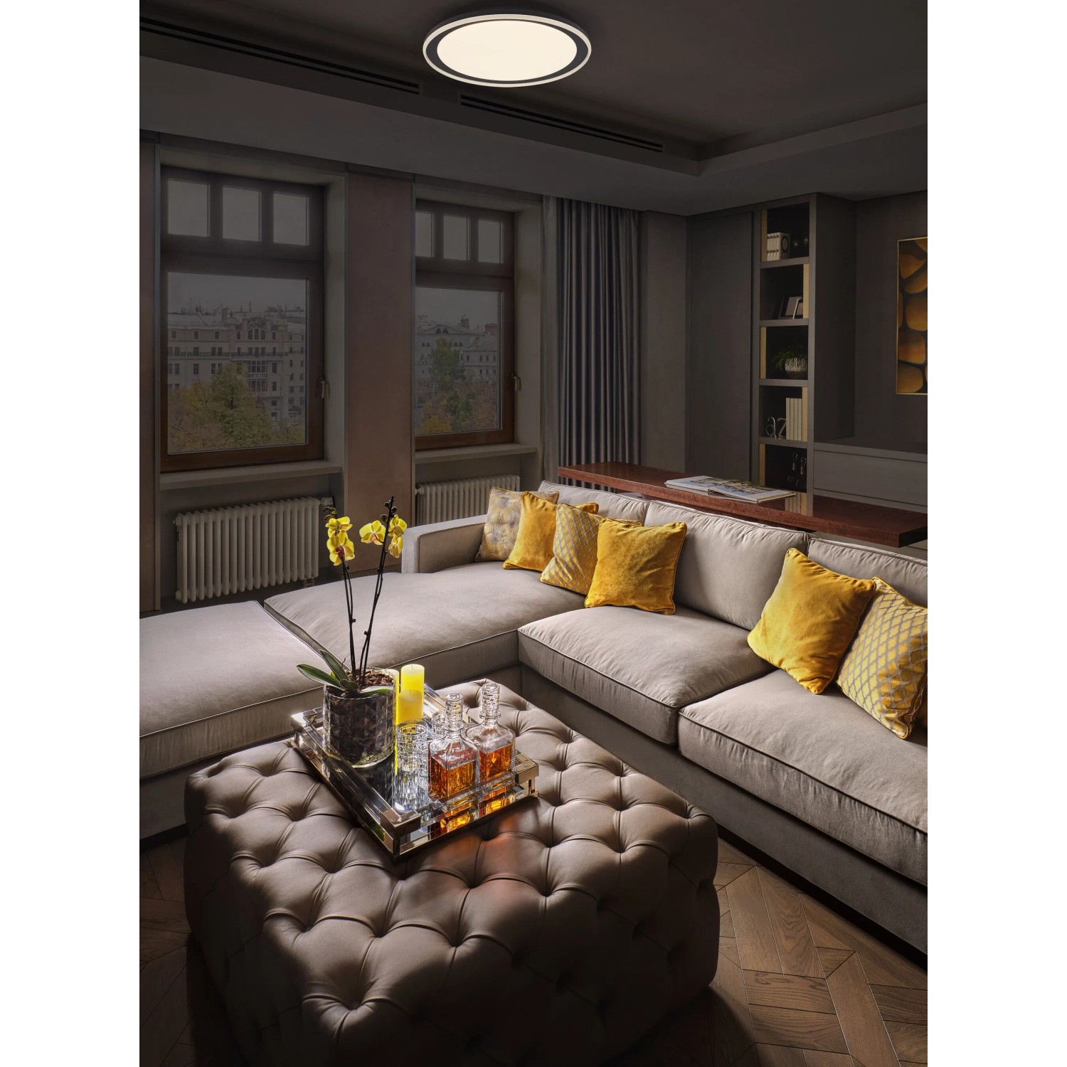 Ledvance LED-Deckenleuchte Orbis Pederson Schwarz Ø 55 cm x 8 cm kaufen ...