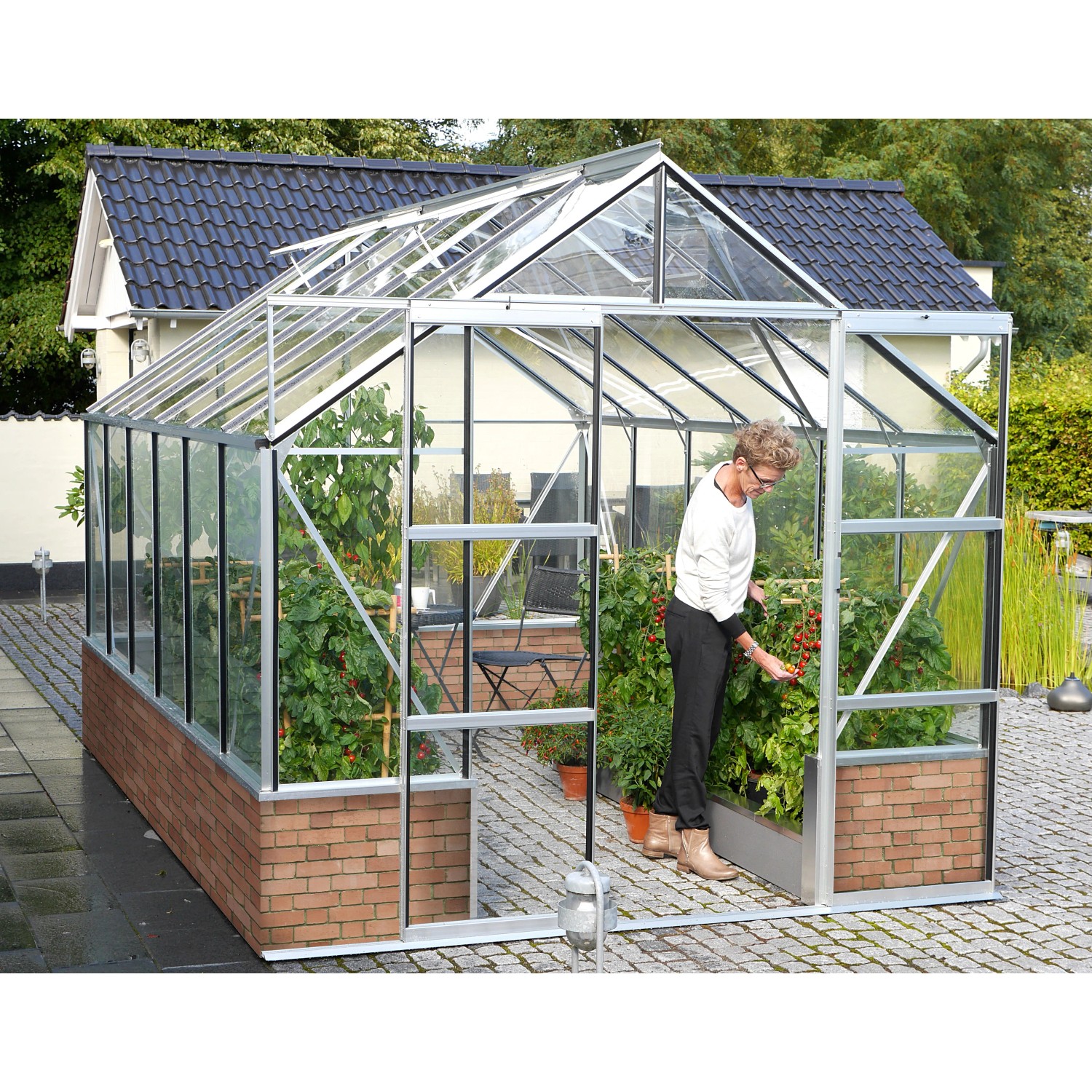Vitavia Gewächshaus Cassandra 9900 Alu blank 9,9 m² kaufen bei OBI
