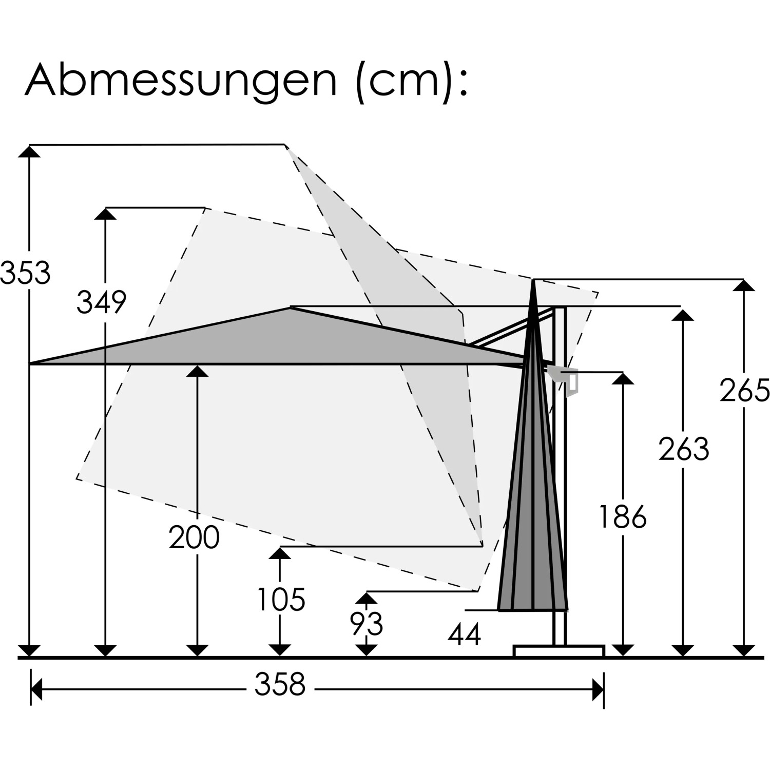 Wunderbar Ampelschirm Rhodos Von Schneider Ebenbild