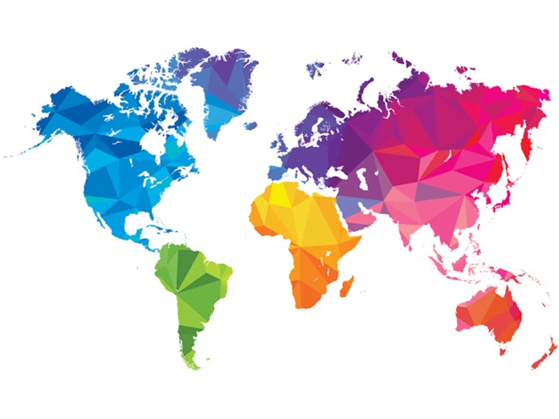 Euroart Wandsticker Weltkarte III 50 cm x 70 cm kaufen bei OBI