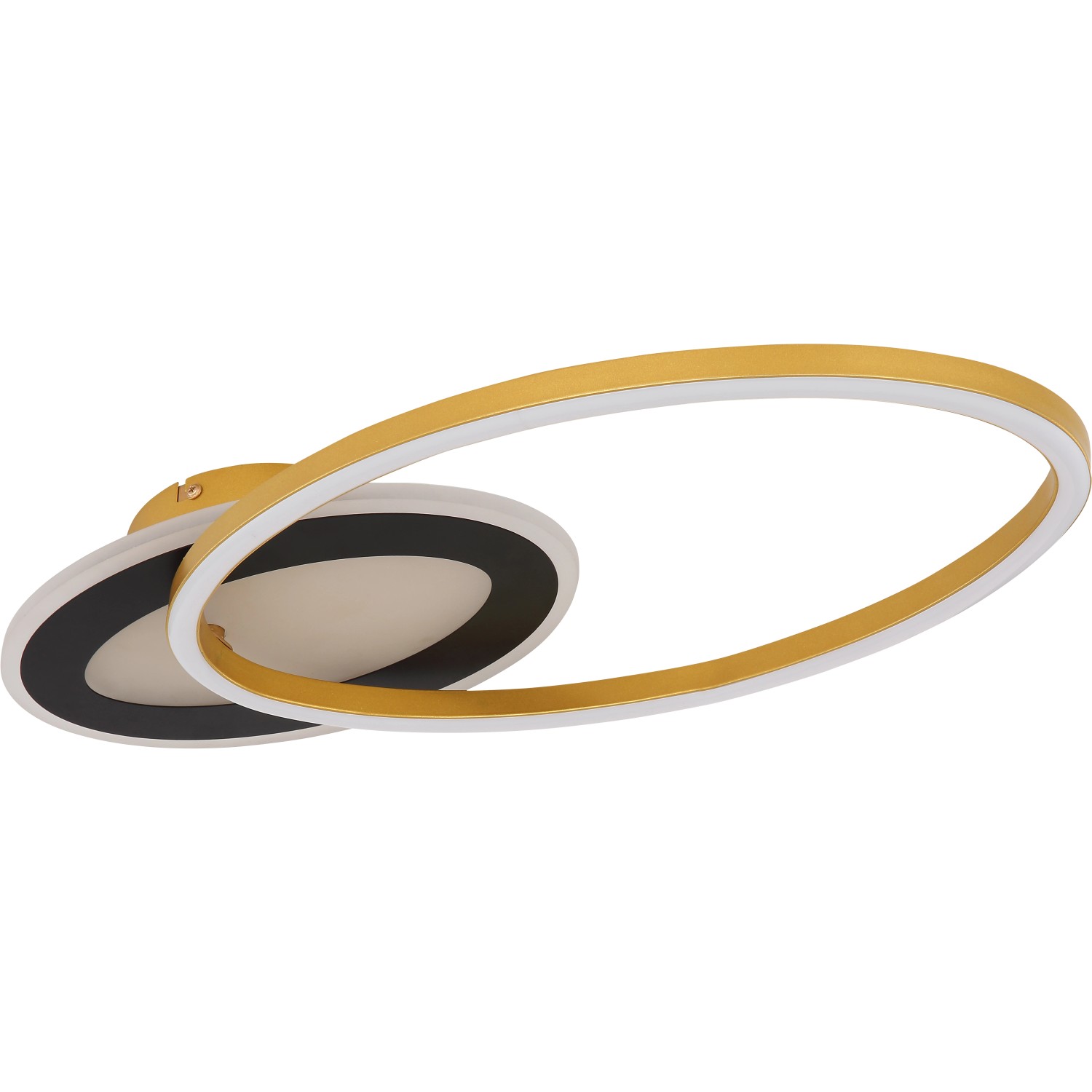 Globo LED-Deckenleuchte Silla I 1-flammig Schwarz matt 530 x 235 x 70 ...