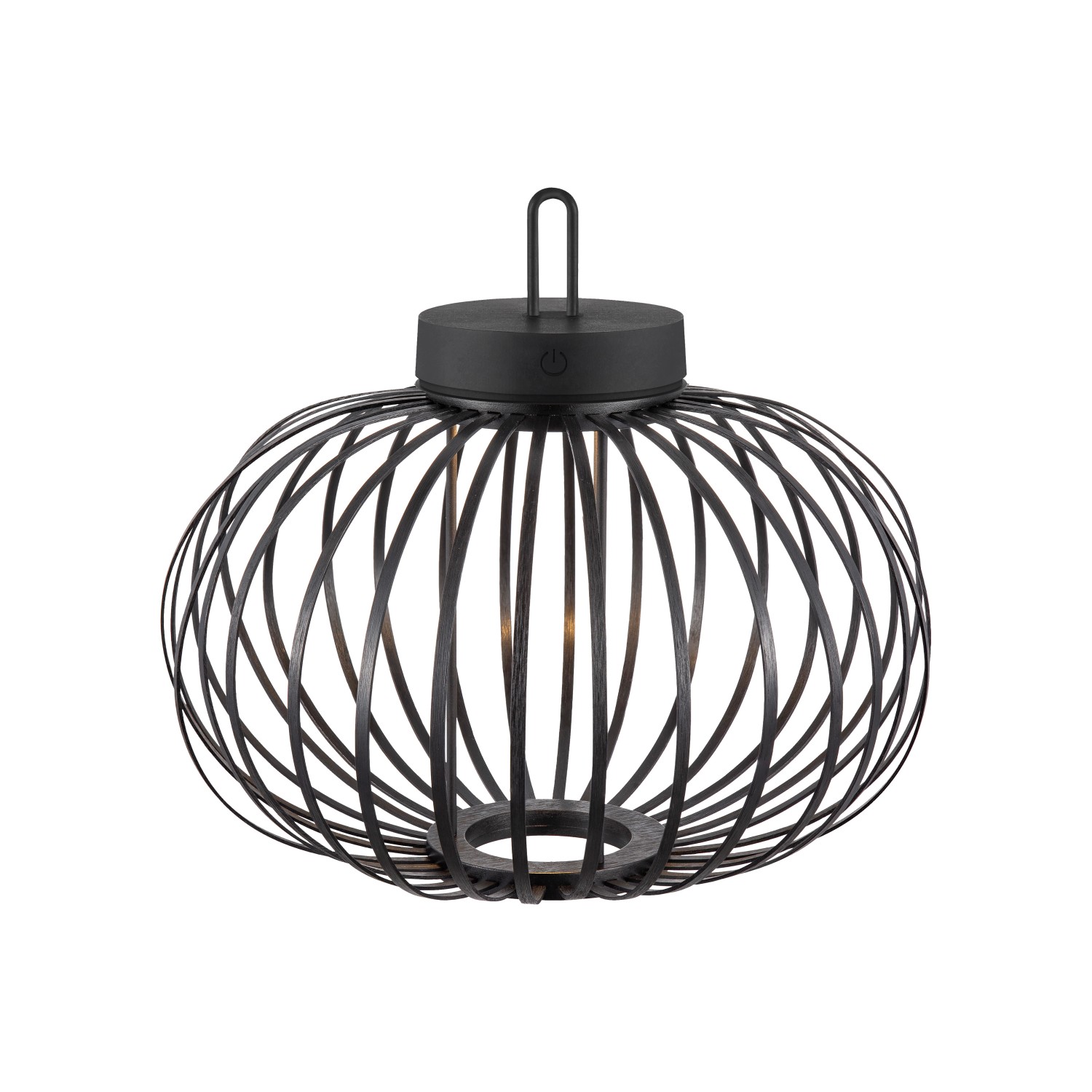 Just Light. LED-Akku-Pendelleuchte Akuba Schwarz 33 cm x Ø 36 cm kaufen ...