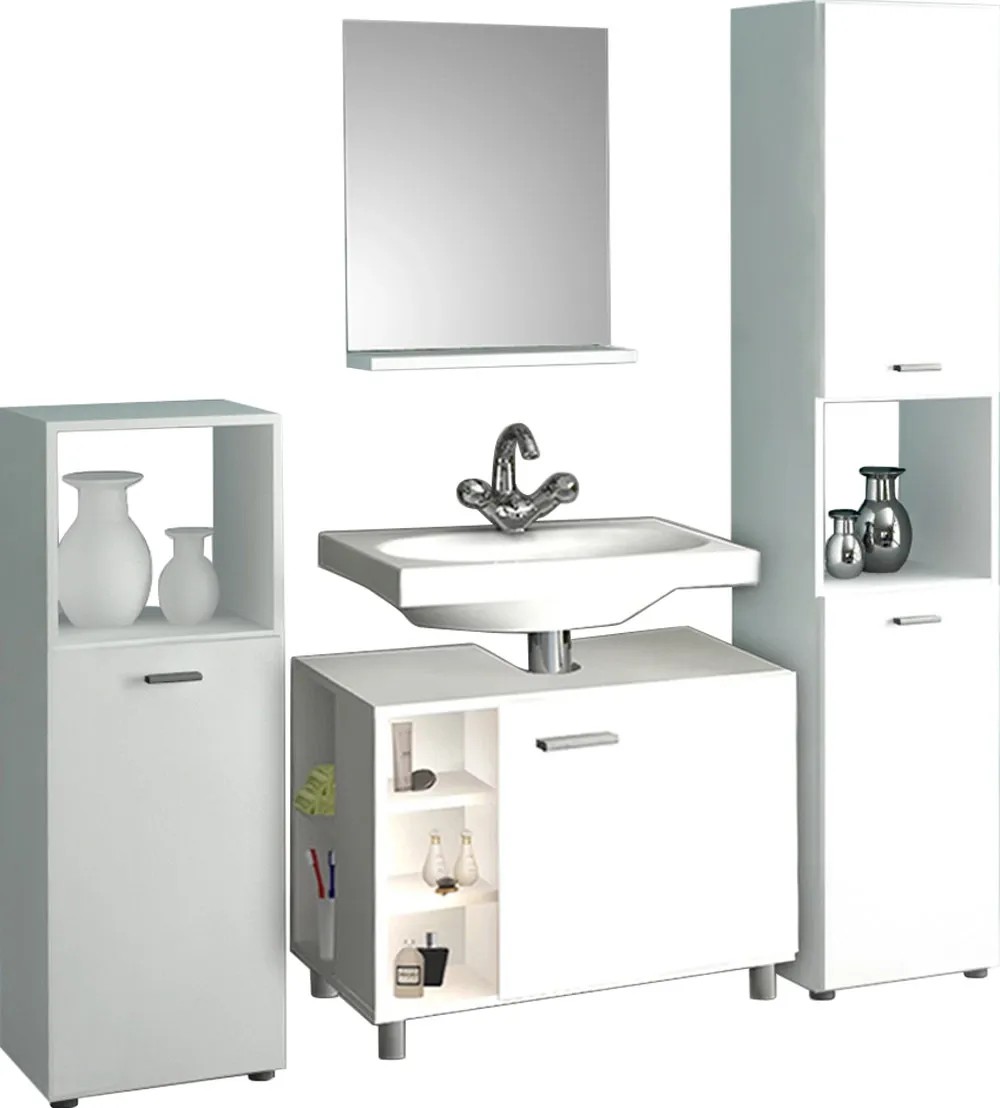 VCM Badmöbel-Set Mavello Weiß 4-teilig kaufen bei OBI