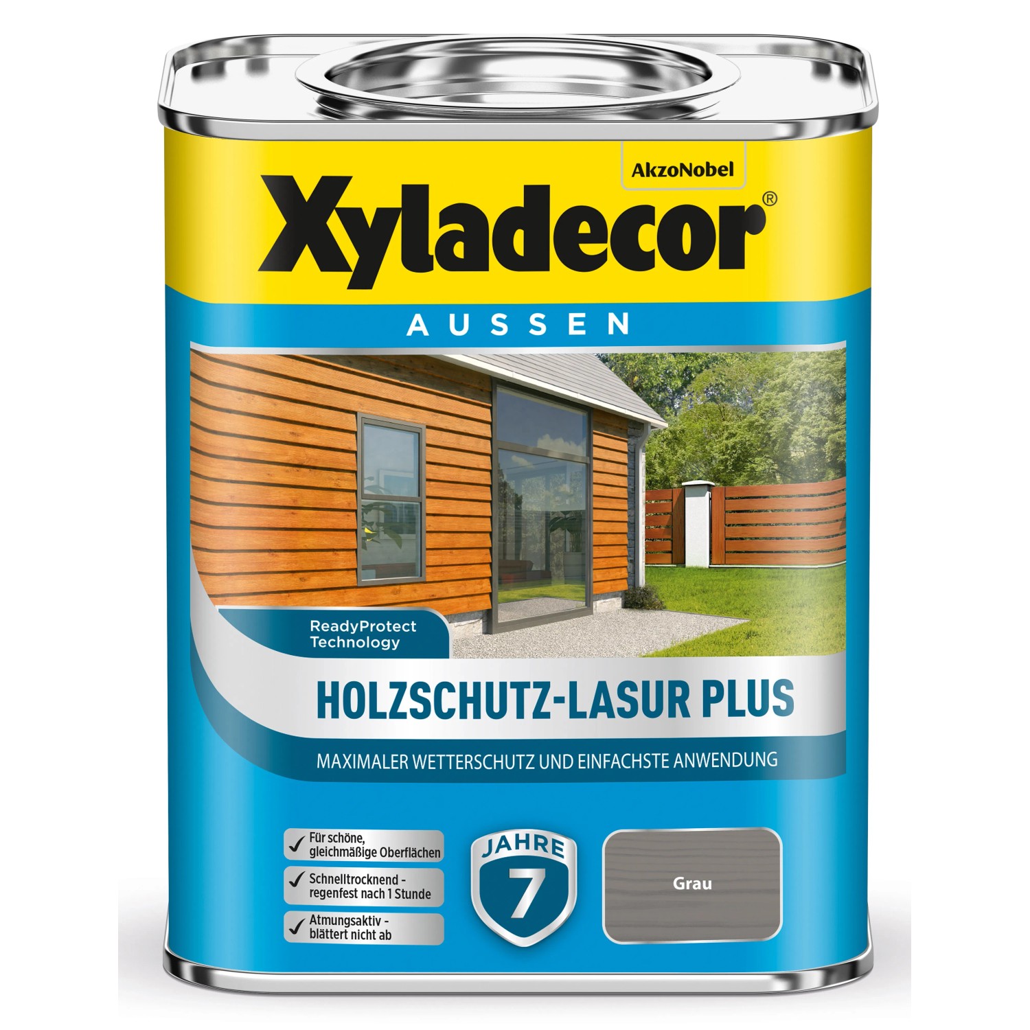 Xyladecor Holzschutz-Lasur Plus Grau 0,75 l kaufen bei OBI