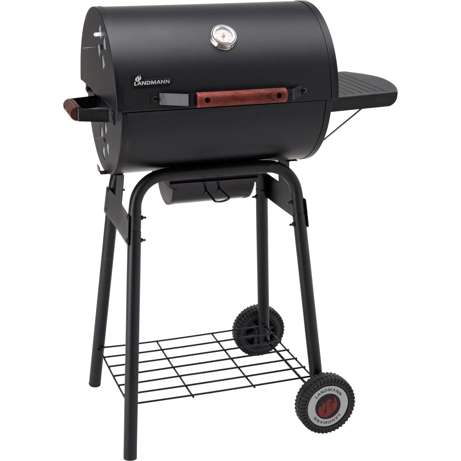 Landmann Holzkohle Grillwagen Black Taurus 440 mit höhenverstellbarem ...