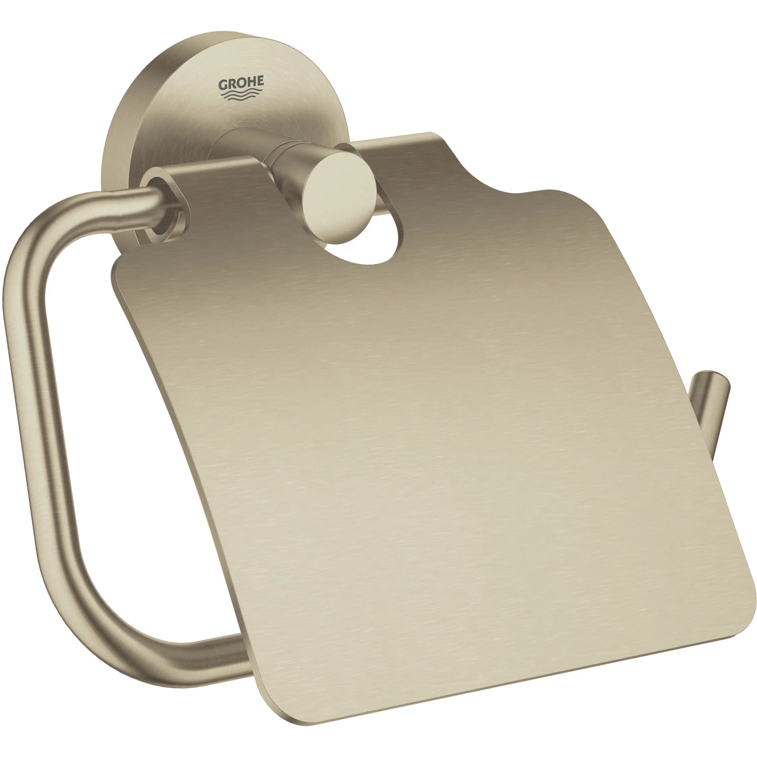 Grohe WC-Papierhalter mit Deckel Essentials Nickel Gebürstet kaufen bei OBI