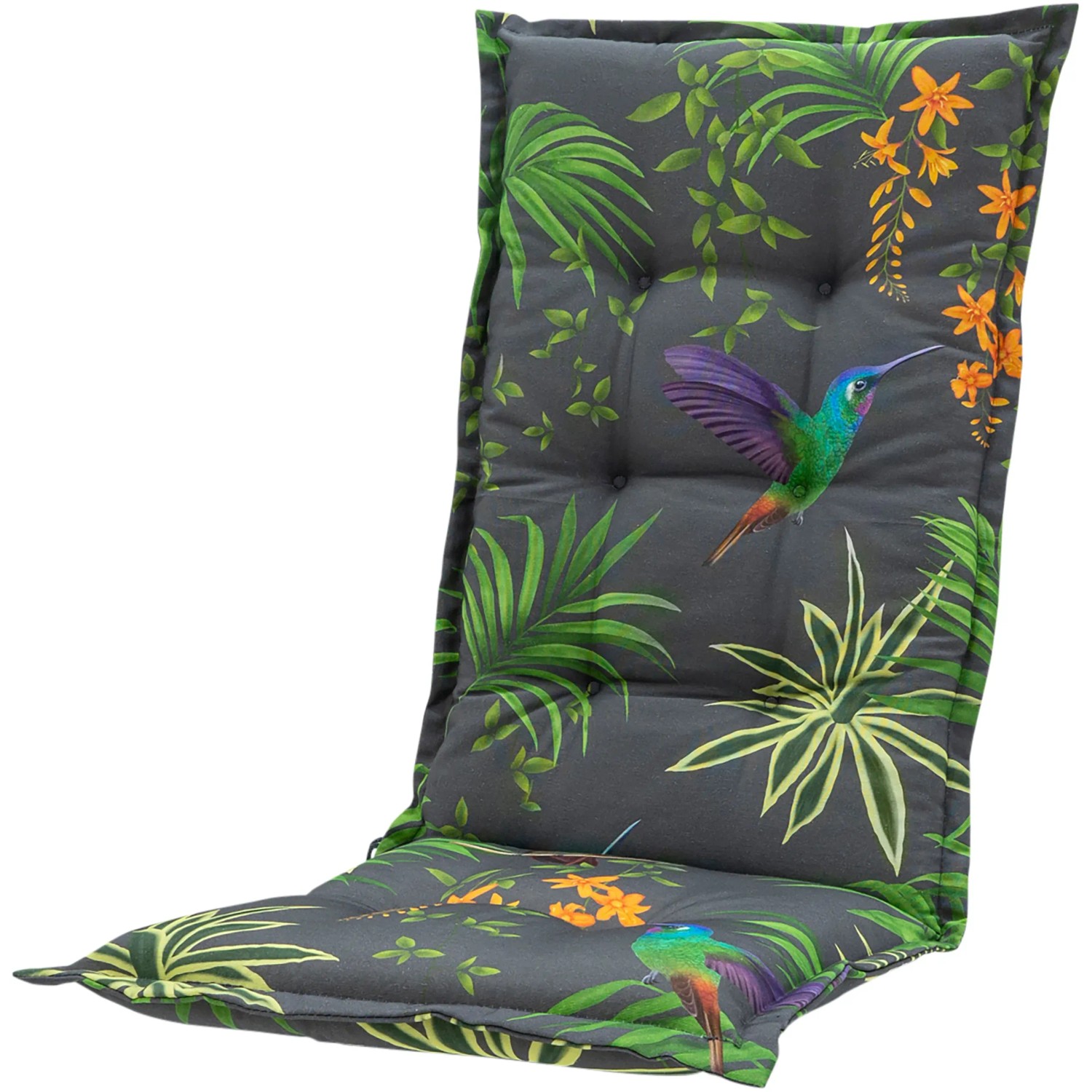 Madison Hochlehner-Auflage Celeste Grey 123 cm x 50 cm Bunt kaufen bei OBI