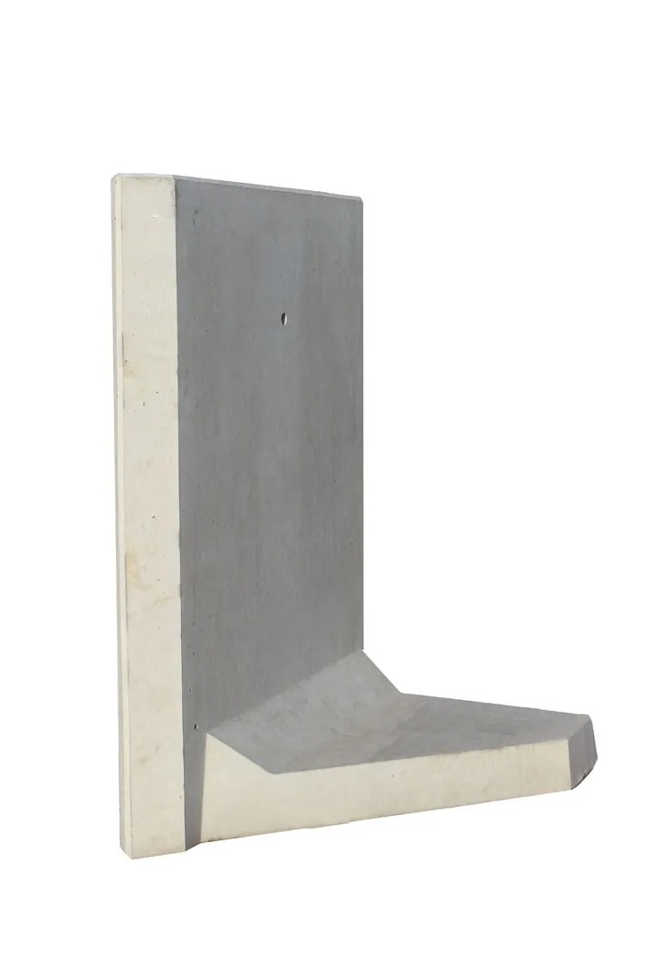 Diephaus L-Stein Ecke bewehrt Grau 90° 130 x 100 x 100 x 8 cm 2-teilig ...