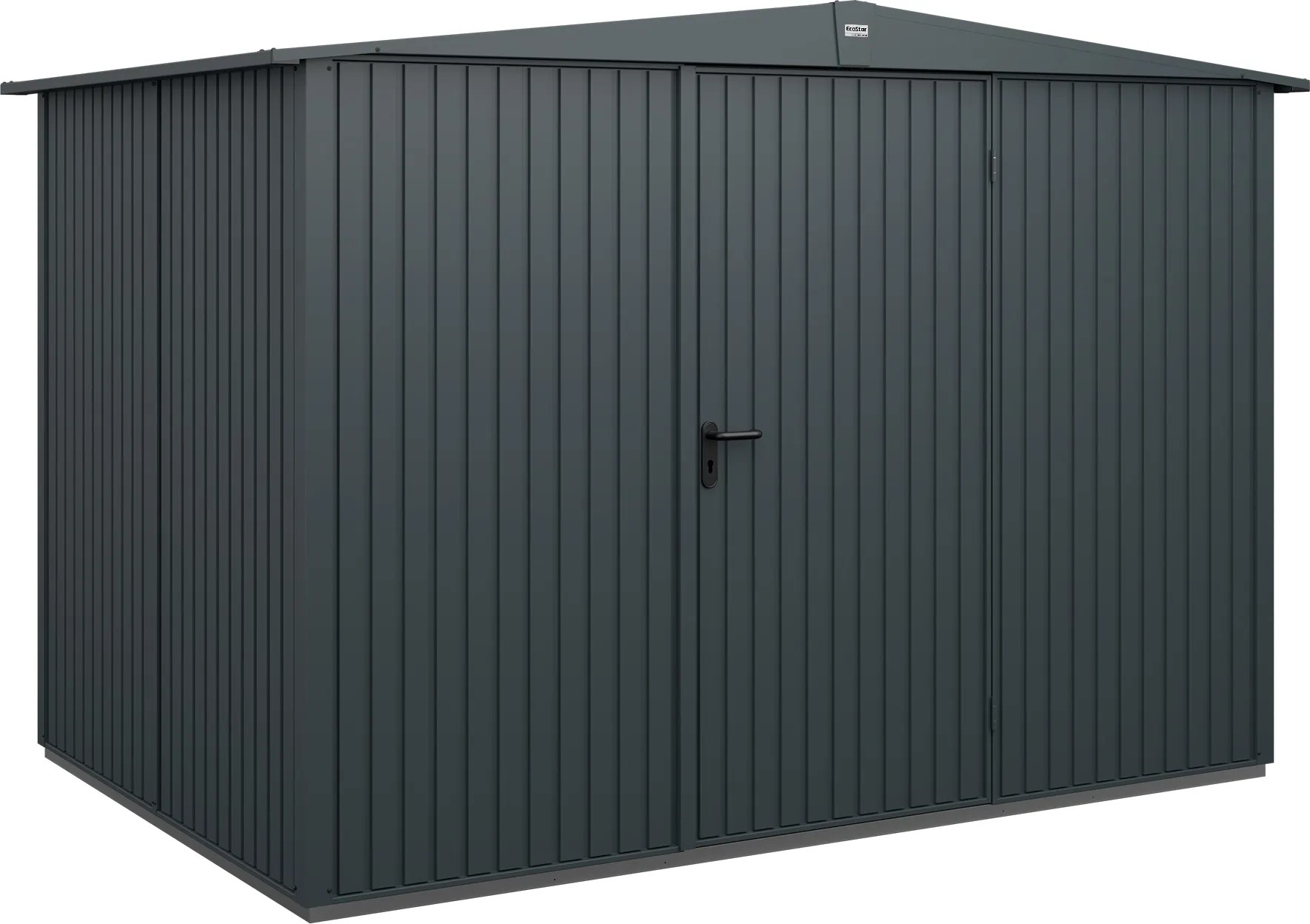 EcoStar Gerätehaus Trend-S Typ 3 Anthrazit 1 flg. 323 cm x 215 cm ...