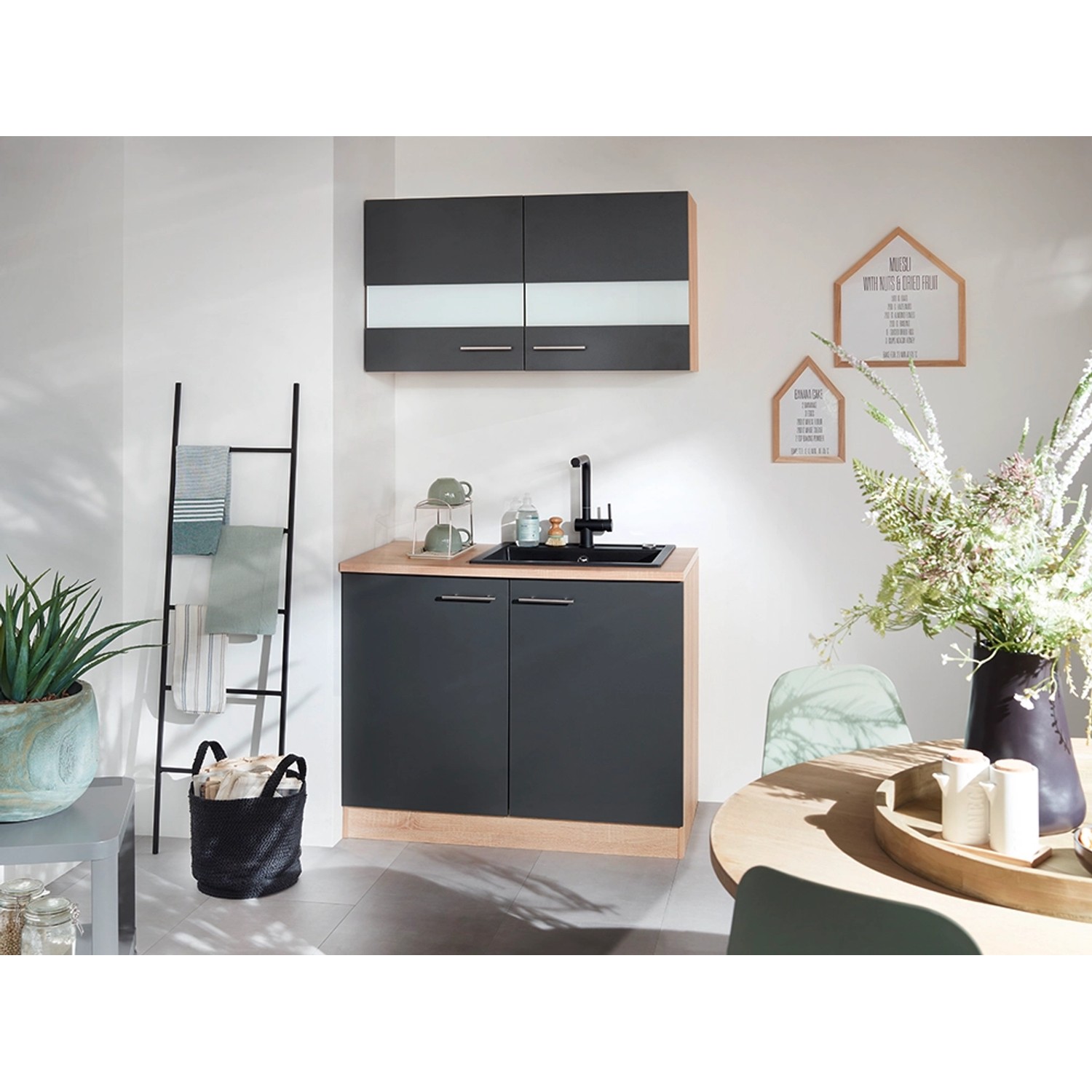 Respekta Spülenunterschrank Merle 100 cm Grau kaufen bei OBI