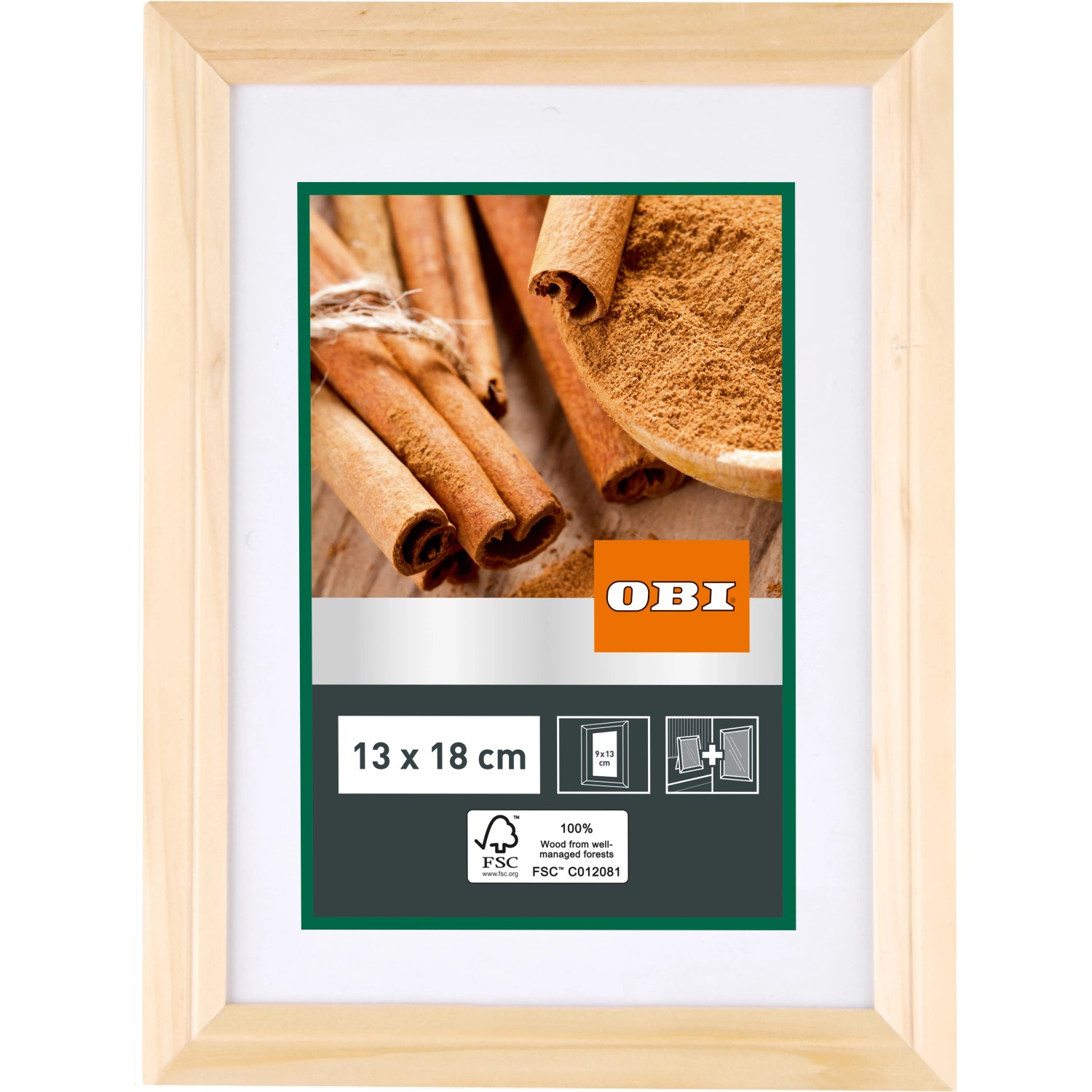 OBI Holz-Bilderrahmen Natur 13 cm x 18 cm kaufen bei OBI