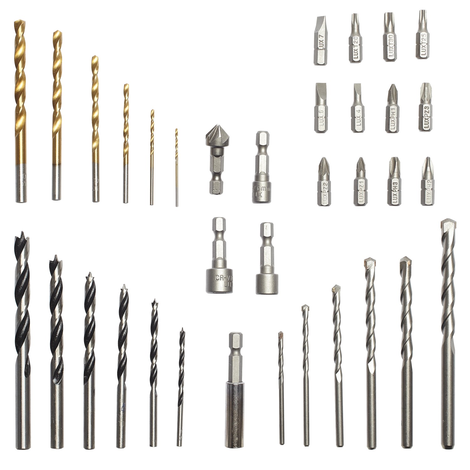 LUX Bohrer- und Bit-Set 36-teilig kaufen bei OBI