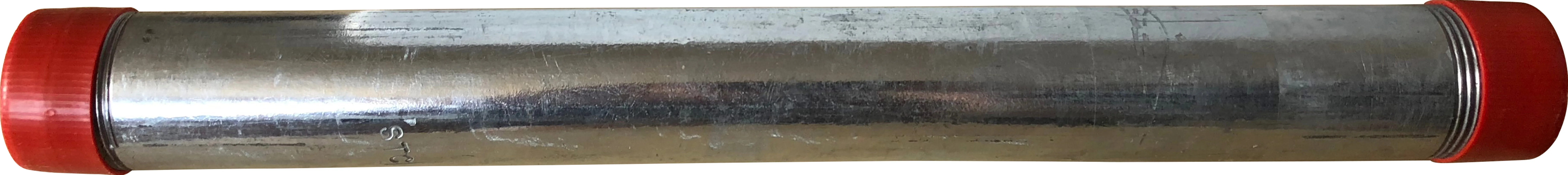 Gewinderohr 41,9 mm (R 1 1/4) x 400 mm Temperguss DIN 2440 Verzinkt ...