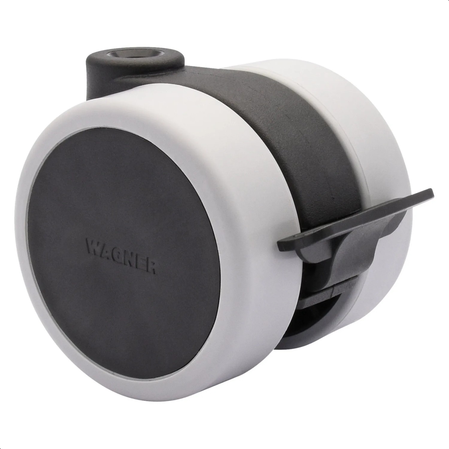 Wagner Möbel-Doppelrolle Soft mit Feststeller Tragkraft 50 kg Ø 6 cm ...