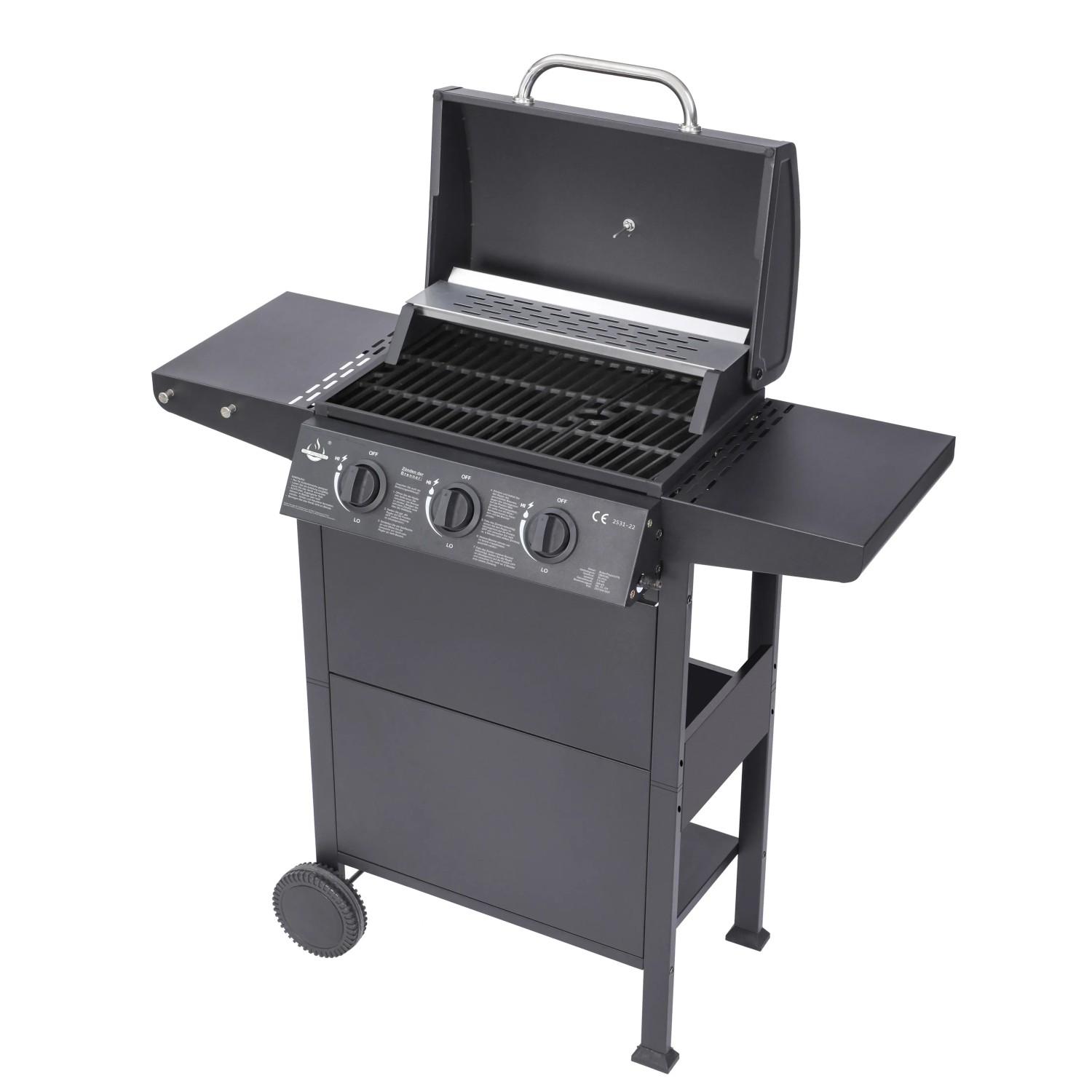 El Fuego Gasgrill San Jose mit 3 Brenner 104 cm x 101,5 cm x 51 cm ...
