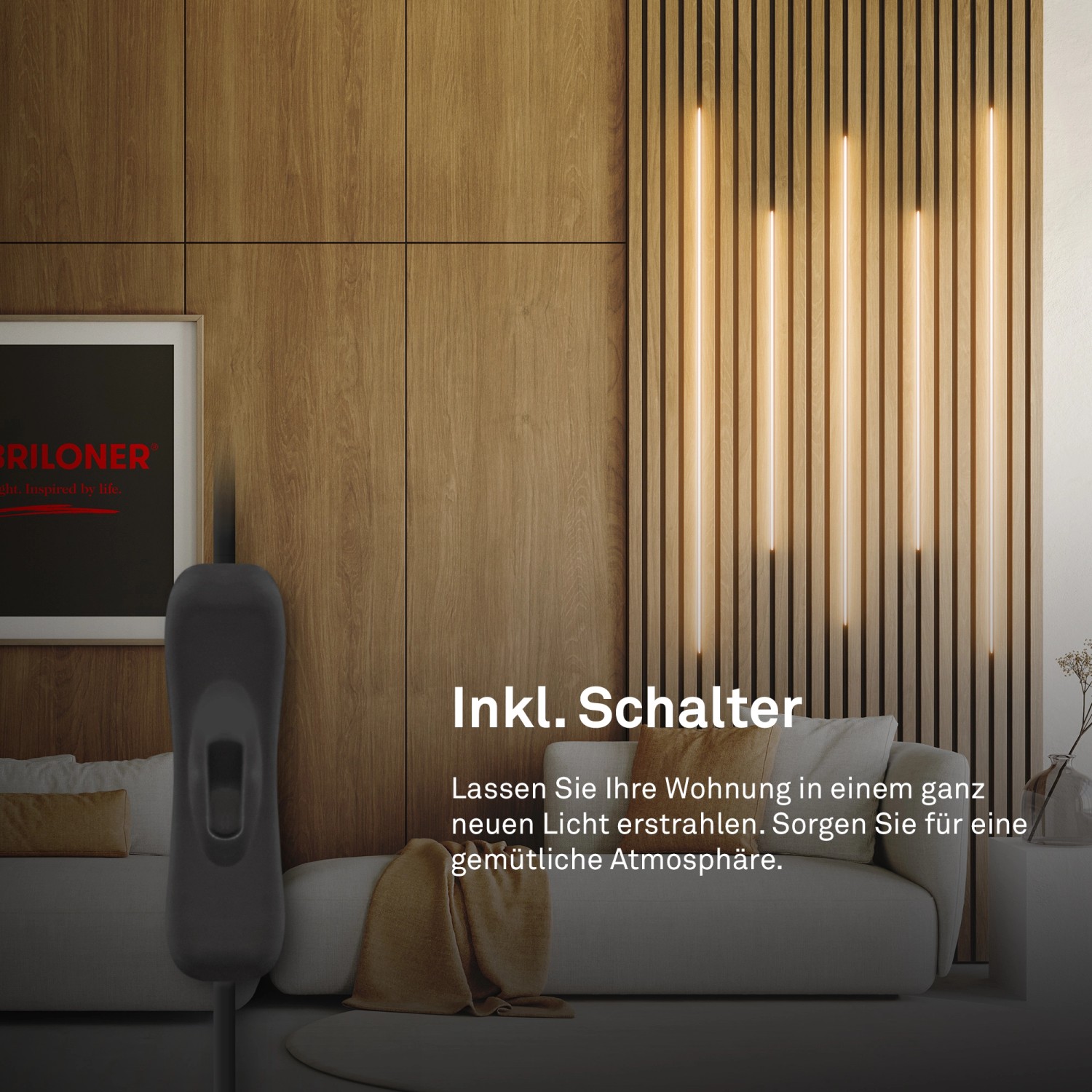 Briloner Pimp your Panel LED-Band Starter-Set 2,6 m Warmweiß kaufen bei OBI