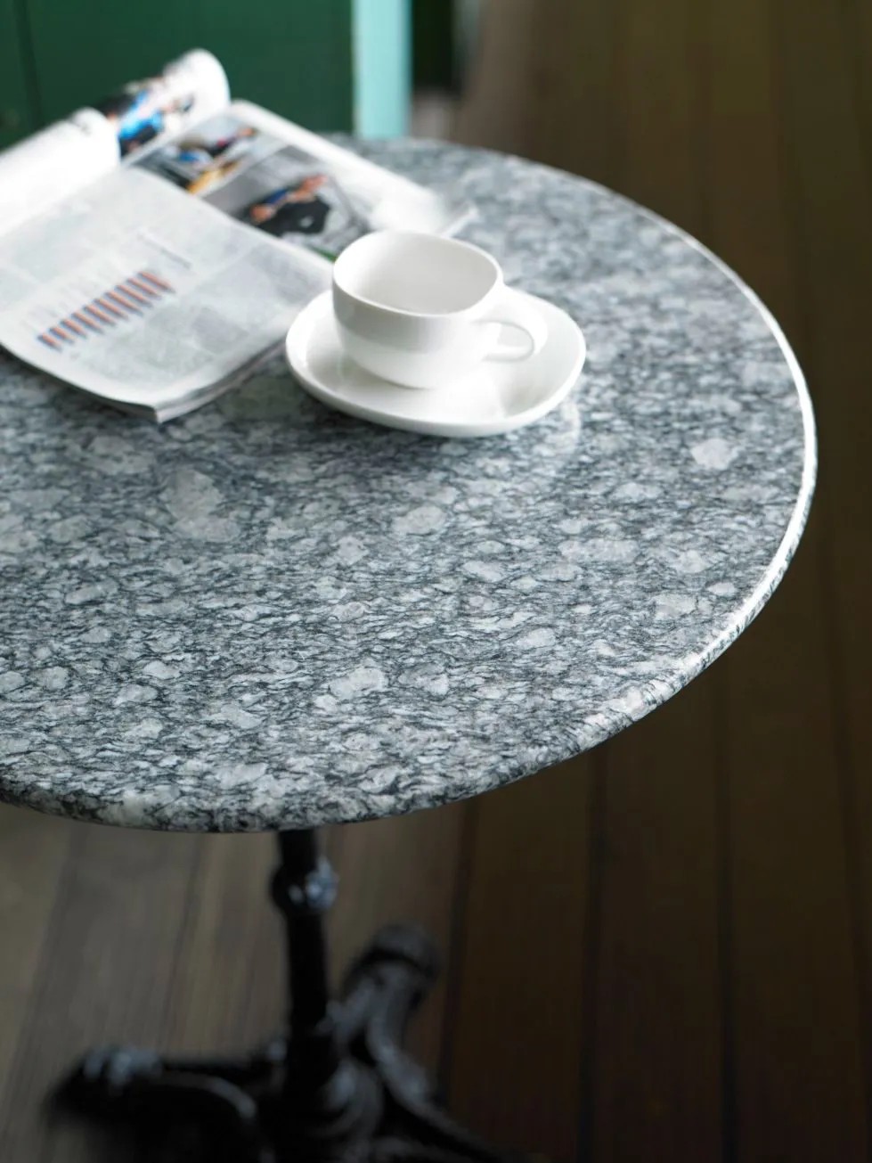 acamp Gartentisch Nizza Granit Ø 60 cm Gestell Schwarz kaufen bei OBI