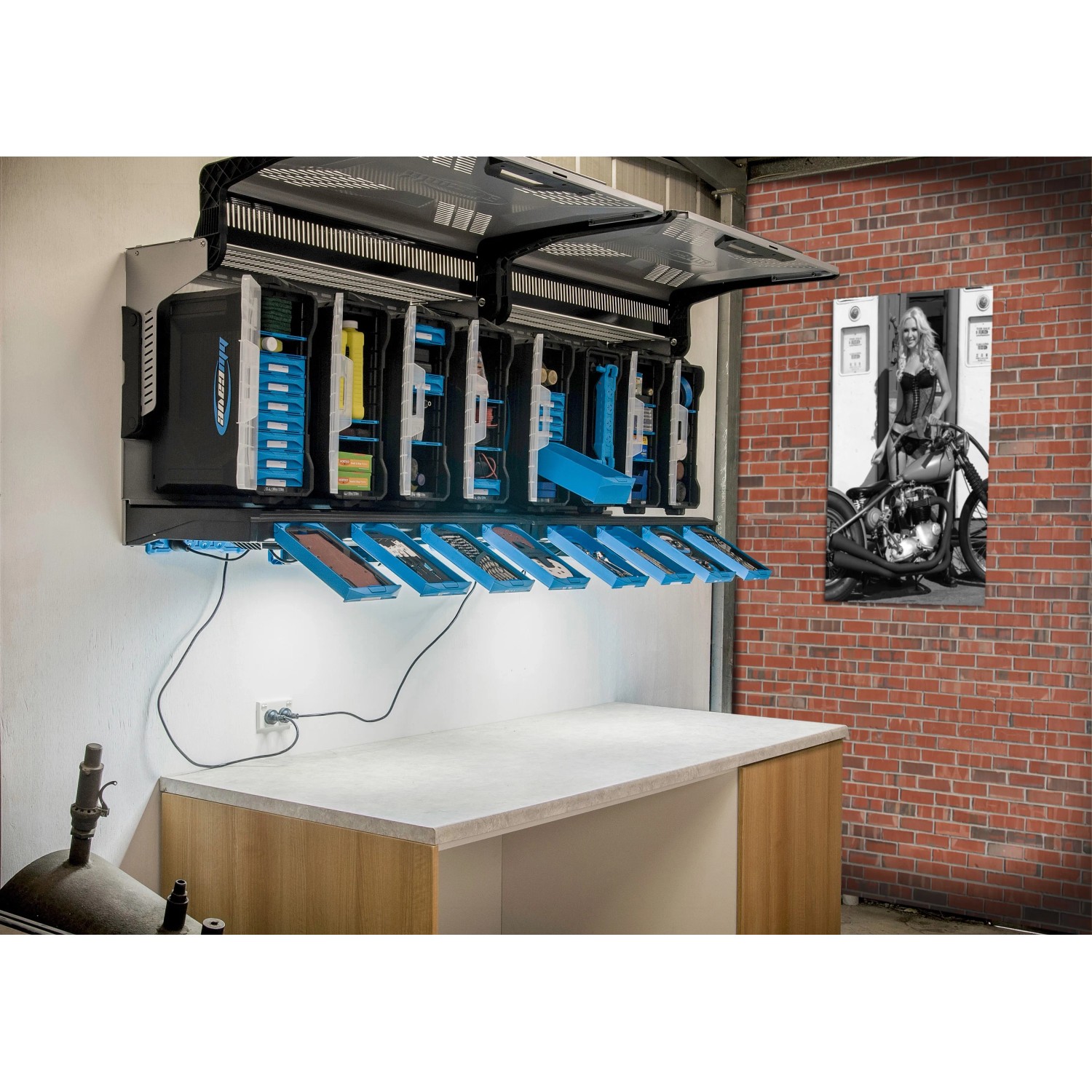 BluCave Systemregal inkl. 4 Einzelschubladen kaufen bei OBI