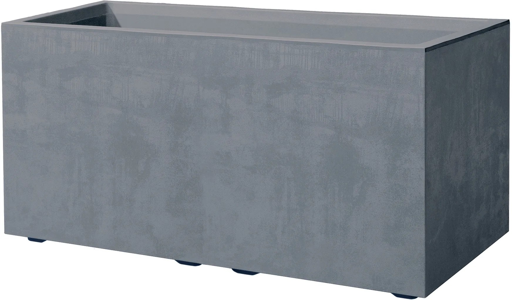 Deroma Pflanzkasten Millennium 39,1 cm x 78,5 cm x 39 cm Aschgrau ...