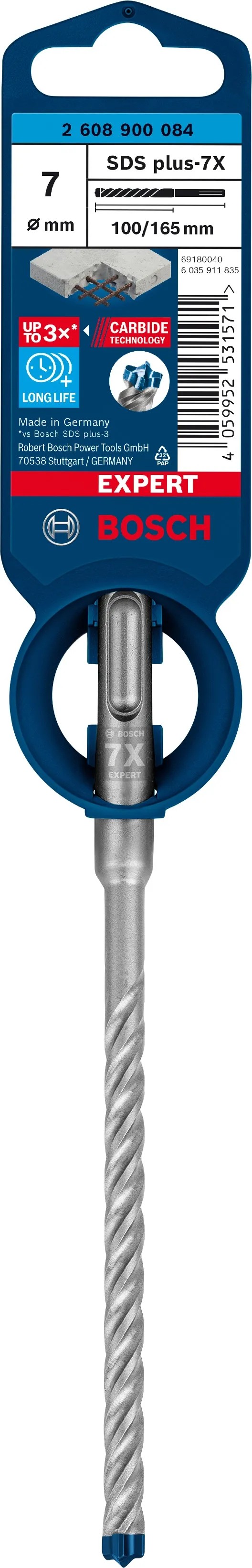 Bosch Expert Hammerbohrer SDS Plus-7X 7 mm x 100 mm x 165 mm kaufen bei OBI