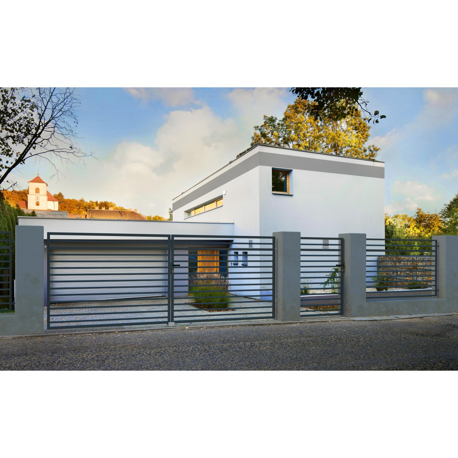 Metallzaun Zaunfeld Denver Lux 150 cm x 200 cm kaufen bei OBI