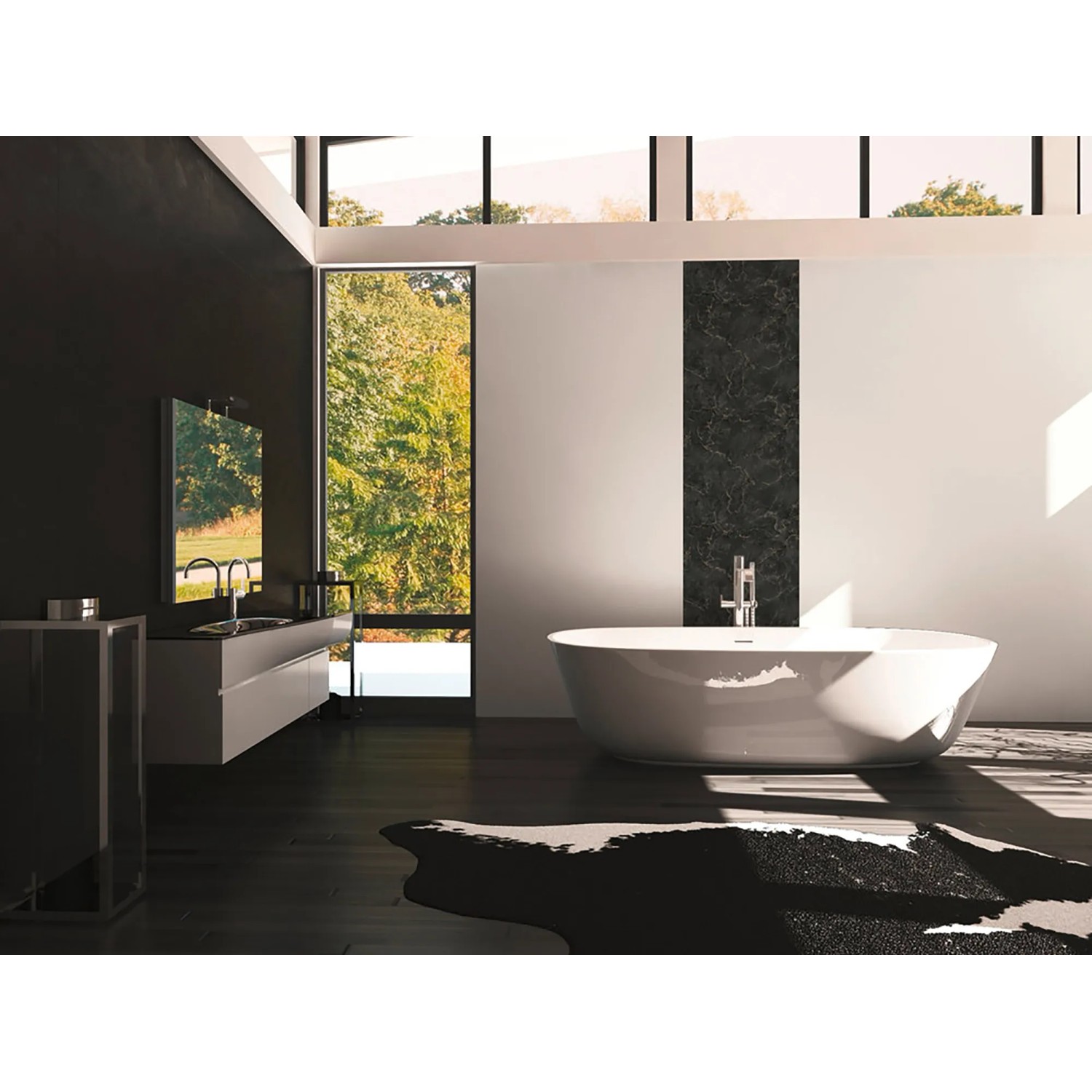 AS-Creation Pop.up 3D-Panel Marmor 2,50 m x 0,52 m Schwarz kaufen bei OBI