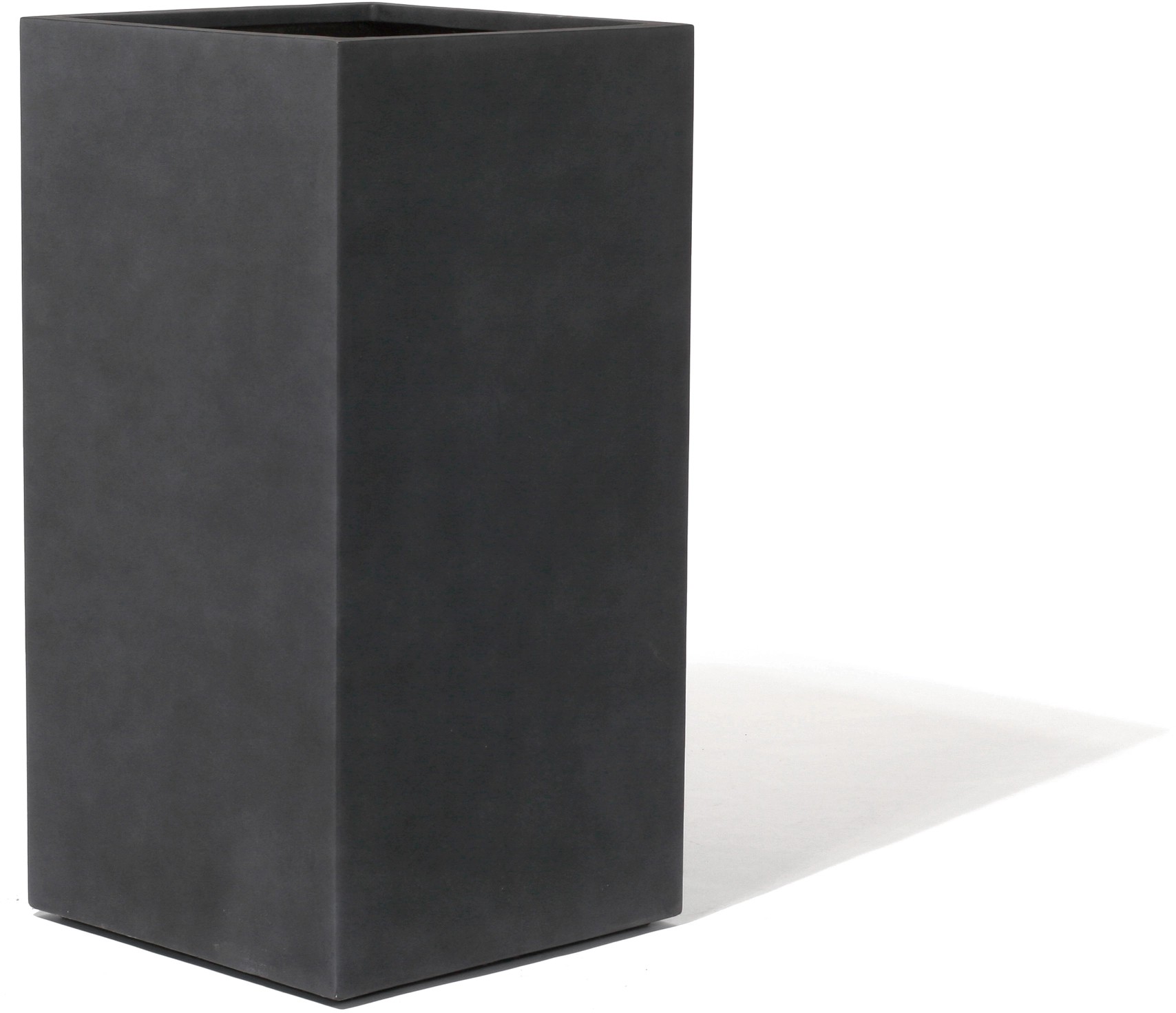 Kirschke Pflanzgefäß Pure Line Dartford 37 cm x 37 cm x 75 cm Anthrazit ...