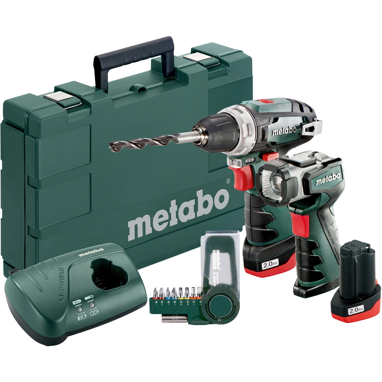Metabo 10,8 V Akku-Bohrschrauber PowerMaxx BS Basic Set inkl. 2 Ah Akkus kaufen bei OBI
