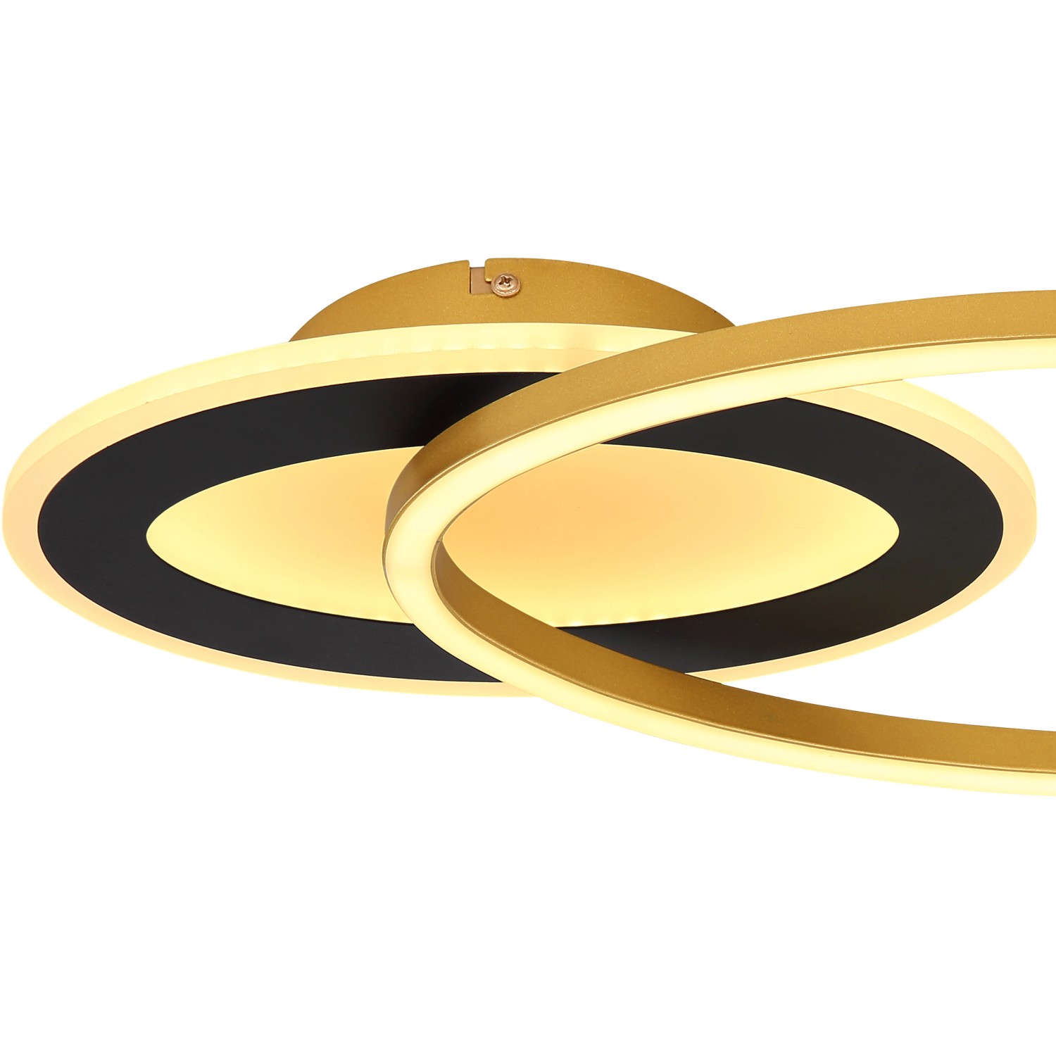 Globo LED-Deckenleuchte Silla I 1-flammig Schwarz matt 530 x 235 x 70 ...