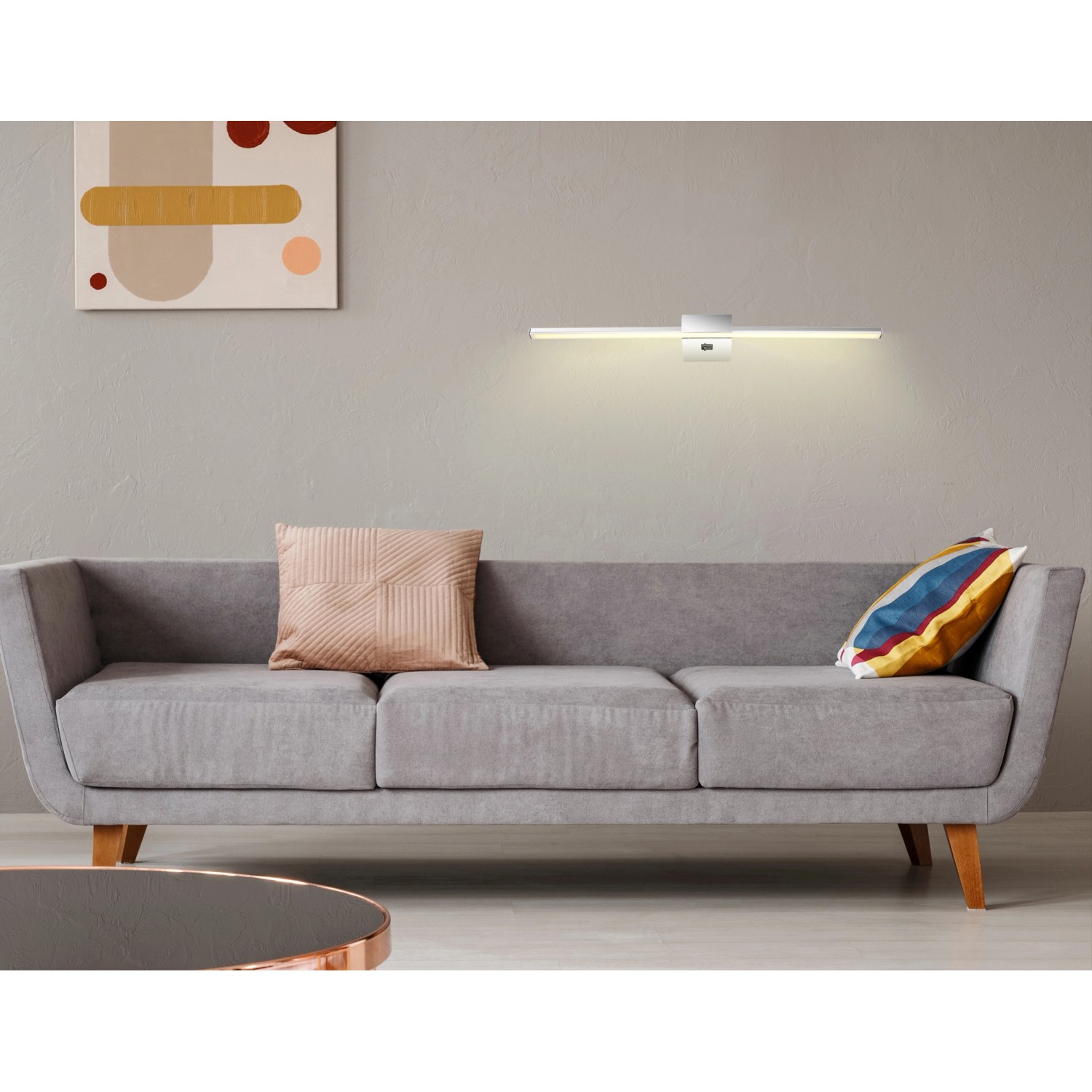 Globo LED-Wandleuchte 1-flammig verchromt 615 x 37 mm kaufen bei OBI