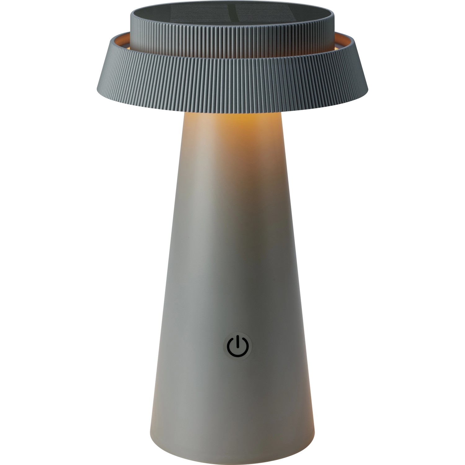 Solar-Tischleuchte Nerano Ø 14 x 23 cm Dunkelgrau kaufen bei OBI