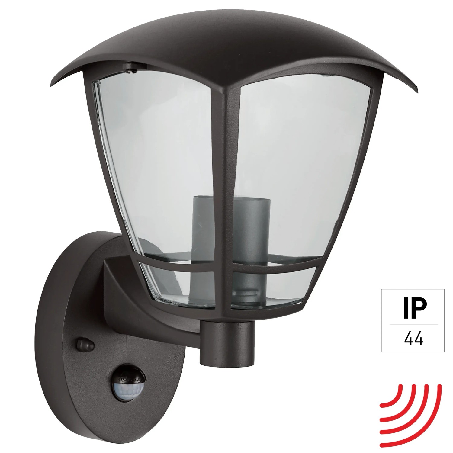 E2 Elektro Wandleuchte Navi Sensor Anthrazit 26,3 cm x 17 cm x 20,5 cm ...