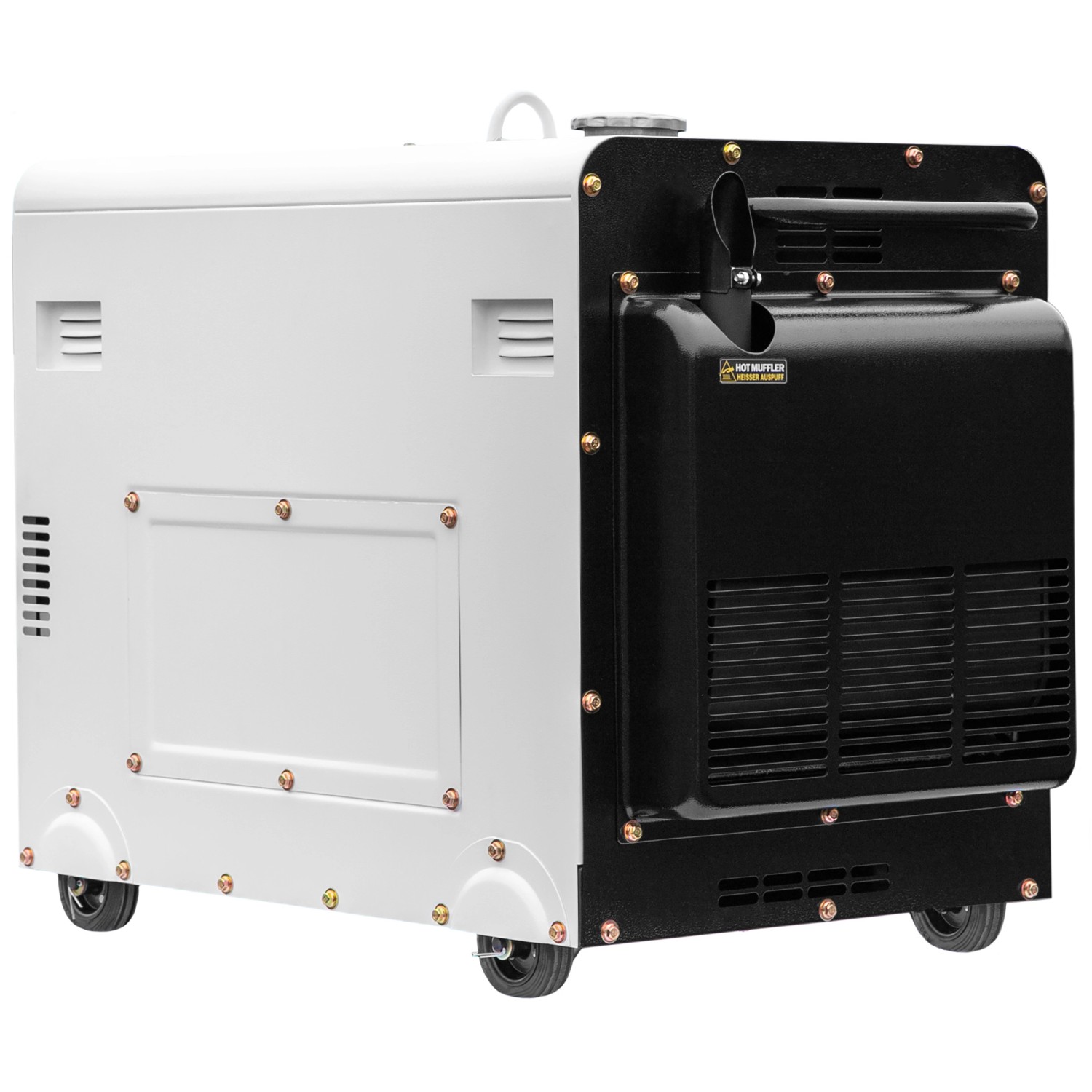 Hyundai Silent Diesel-Generator DHY6000SE DE mit 10 PS Motor und 5.3 kW ...