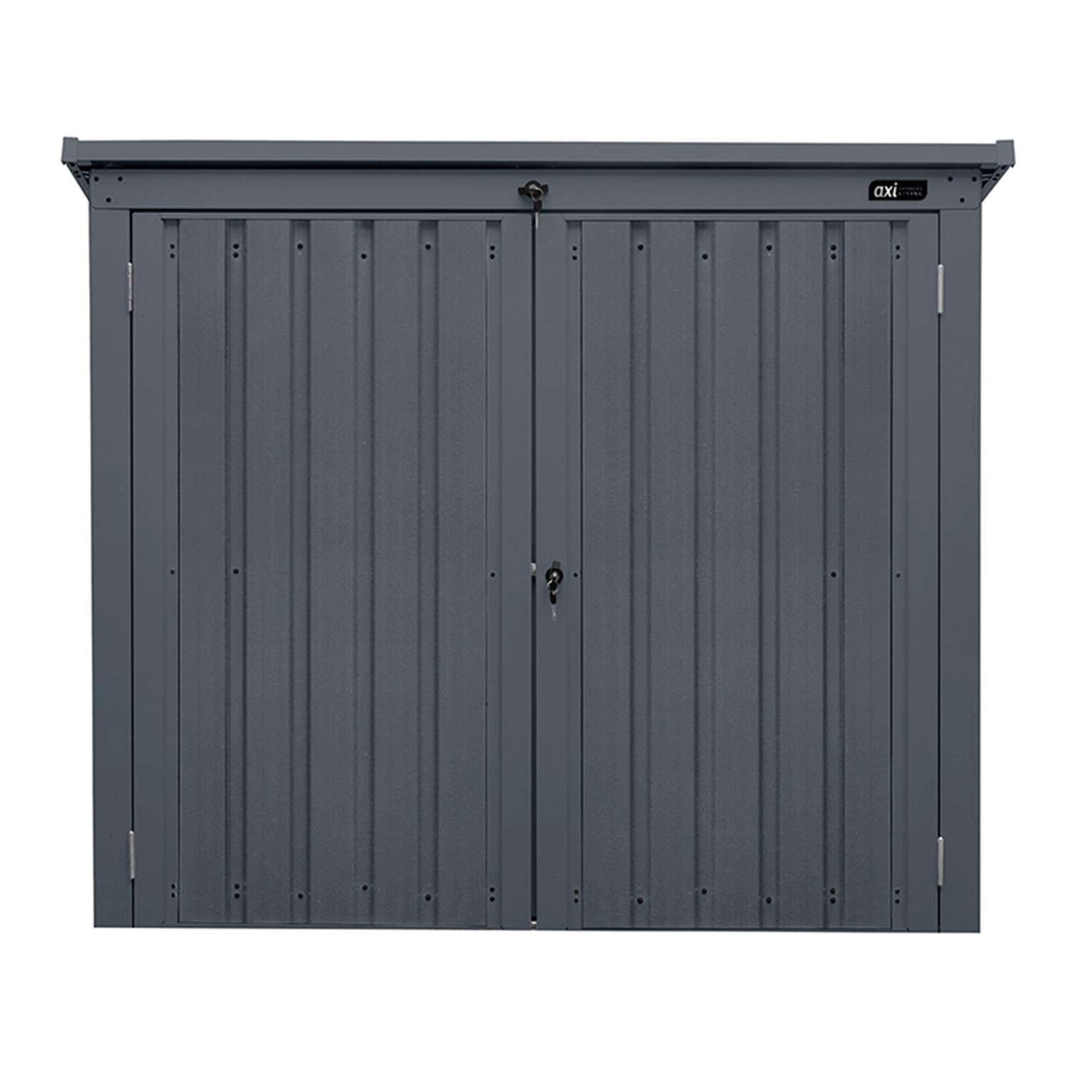 Axi Gartenschrank Oscar Metall 2 x 240 l Anthrazit kaufen bei OBI