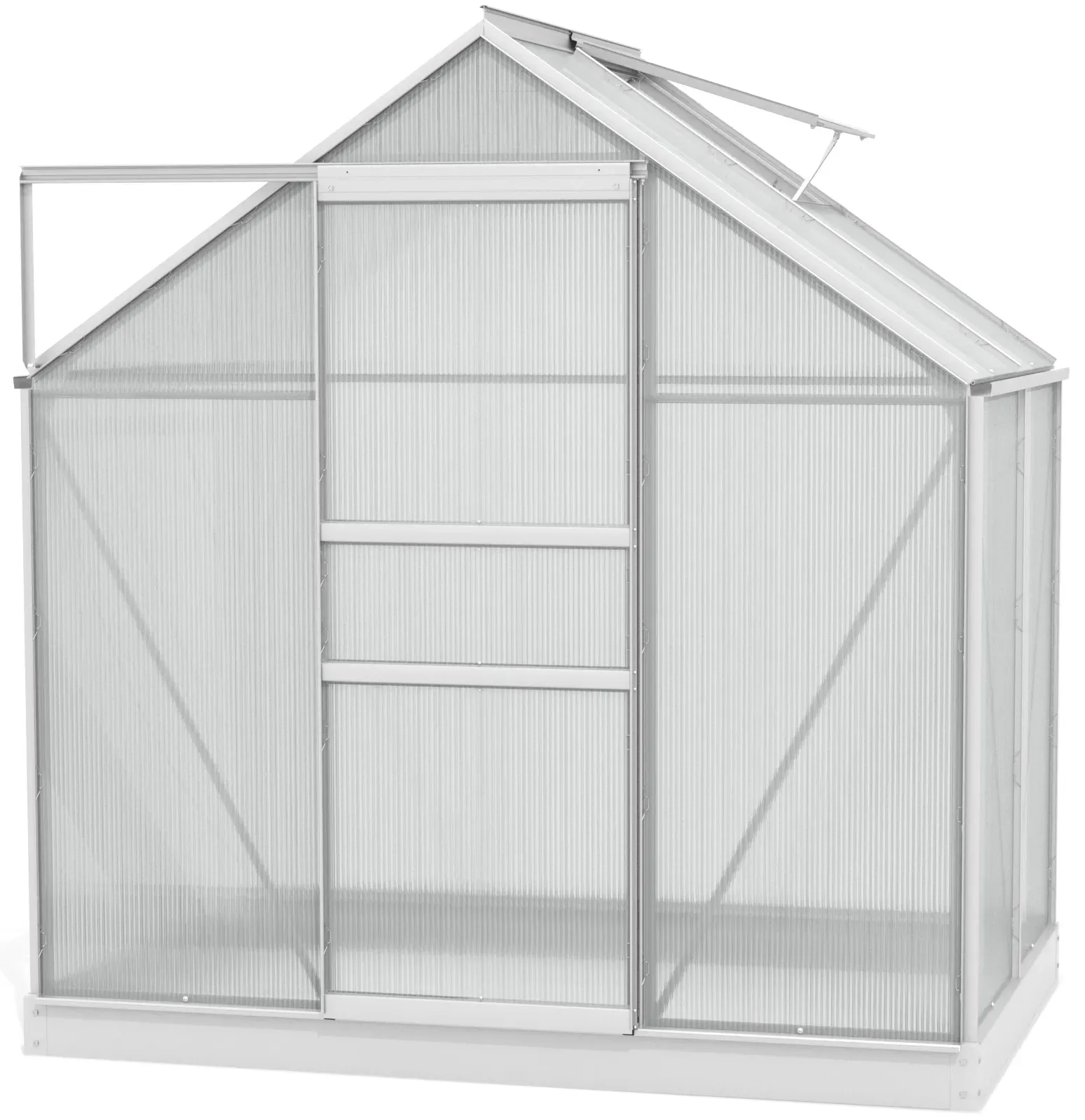 Vitavia Gewächshaus Planet 2500/ 6 mm HKP Alublank B 195 cm x T 131 cm ...