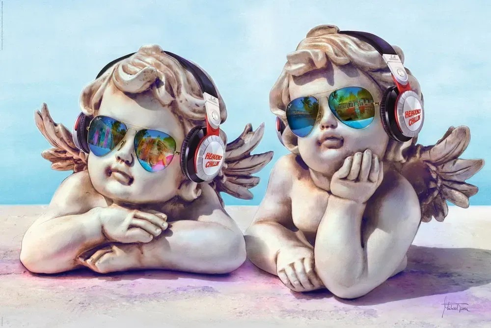 Maxiposter Michael Tarin - Angels cool chillin 61 cm x 91,5 cm kaufen ...